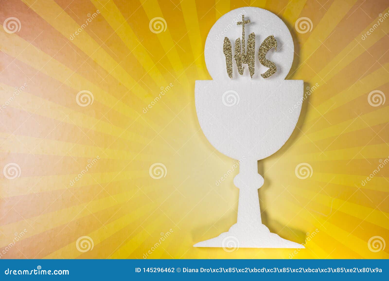The Background of the First Holy Communion Stock Photo - Image of ...