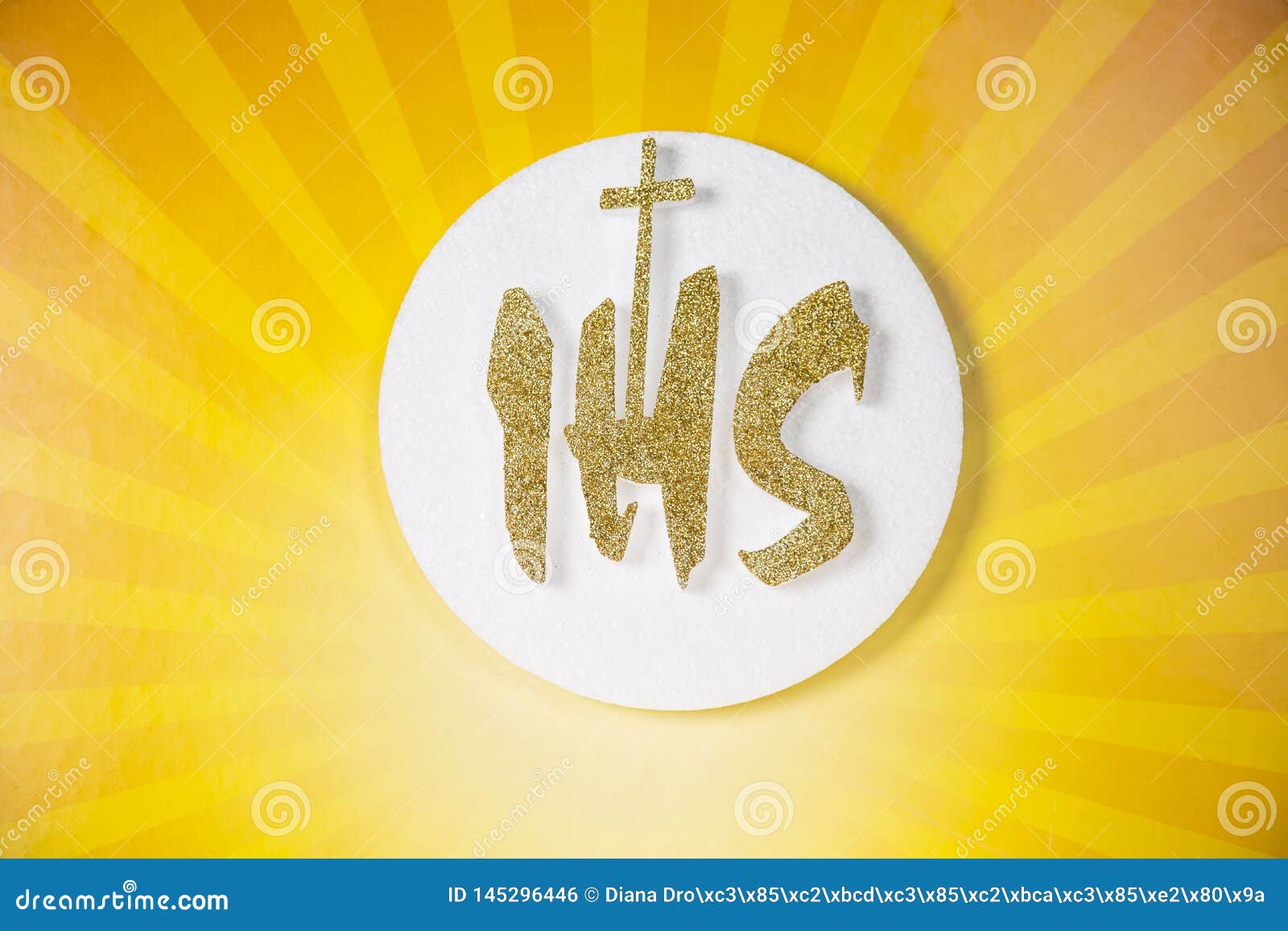 The Background of the First Holy Communion Stock Photo - Image of ...