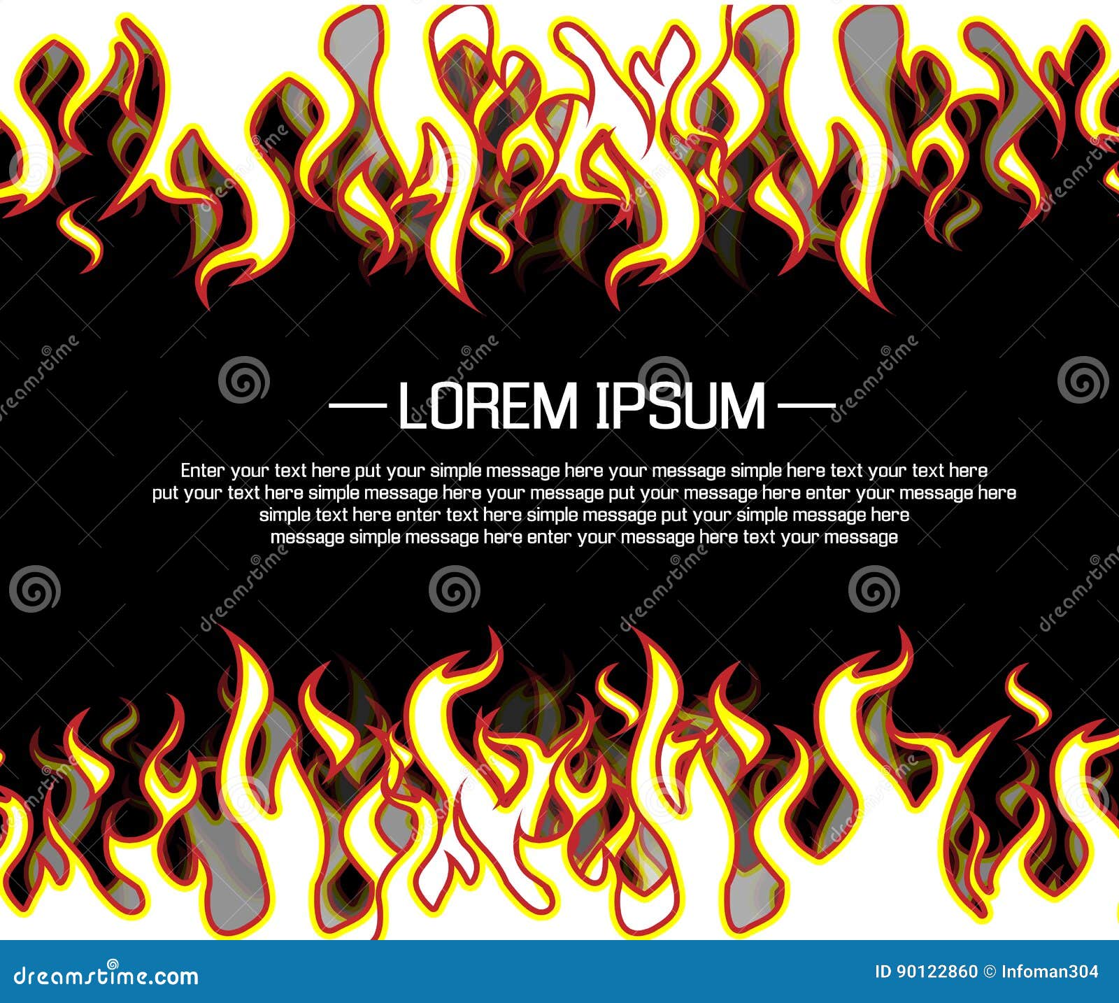 Background Flame Style Cartoon Stock Vector - Illustration of burn ...