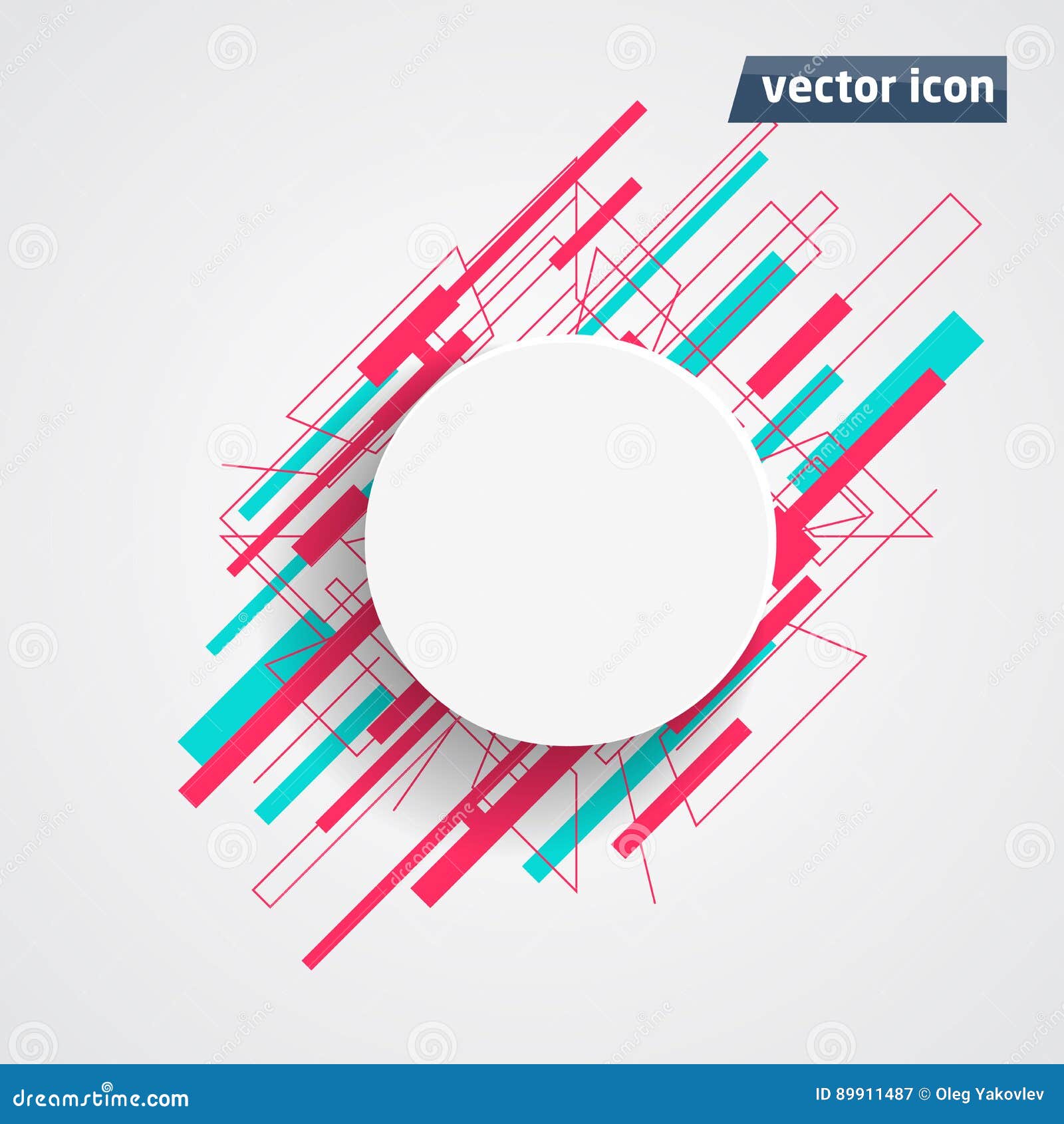 Background Flat Design stock vector. Illustration of abstract - 89911487
