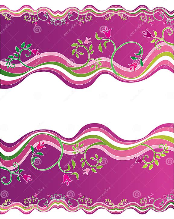 Background with Floral Design Stock Vector - Illustration of background ...