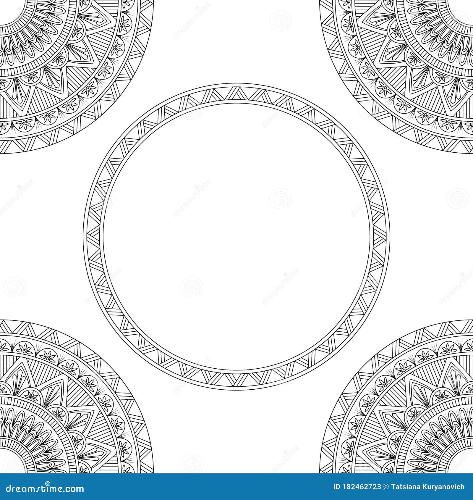 Mandalas For Coloring Book. Decorative Round Ornaments Cartoon Vector ...