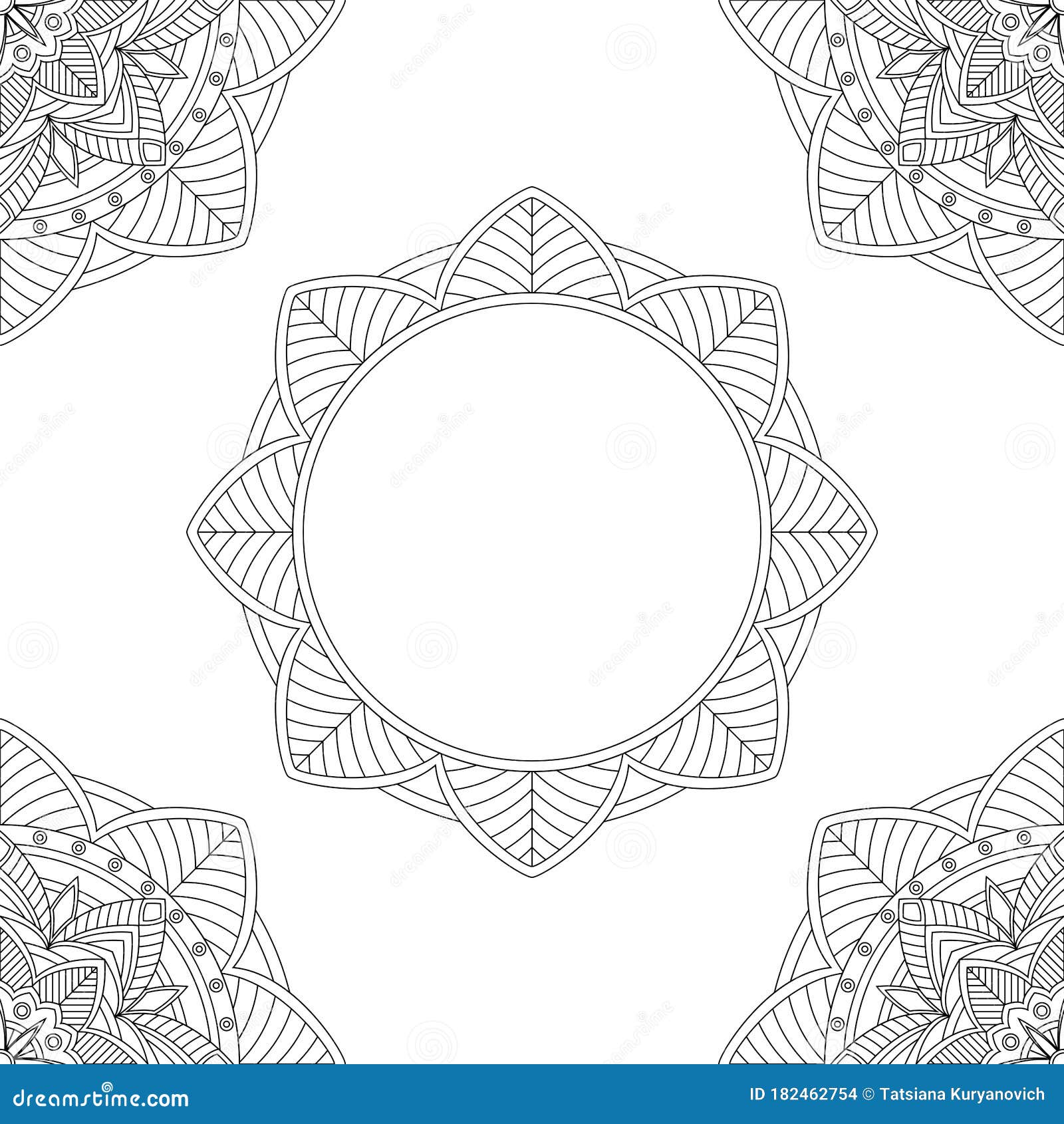 Mandalas For Coloring Book. Decorative Round Ornaments Cartoon Vector ...