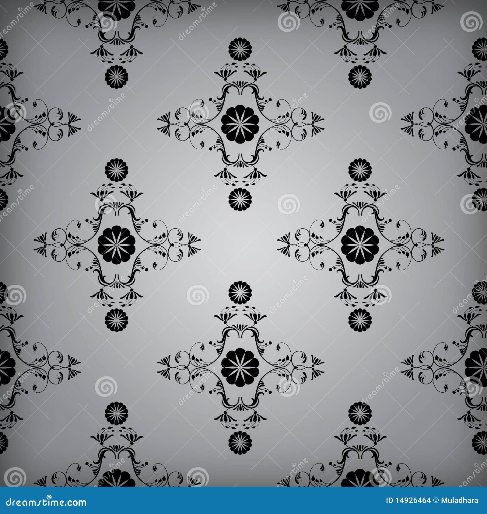 Background with Floral Motive Stock Illustration - Illustration of ...