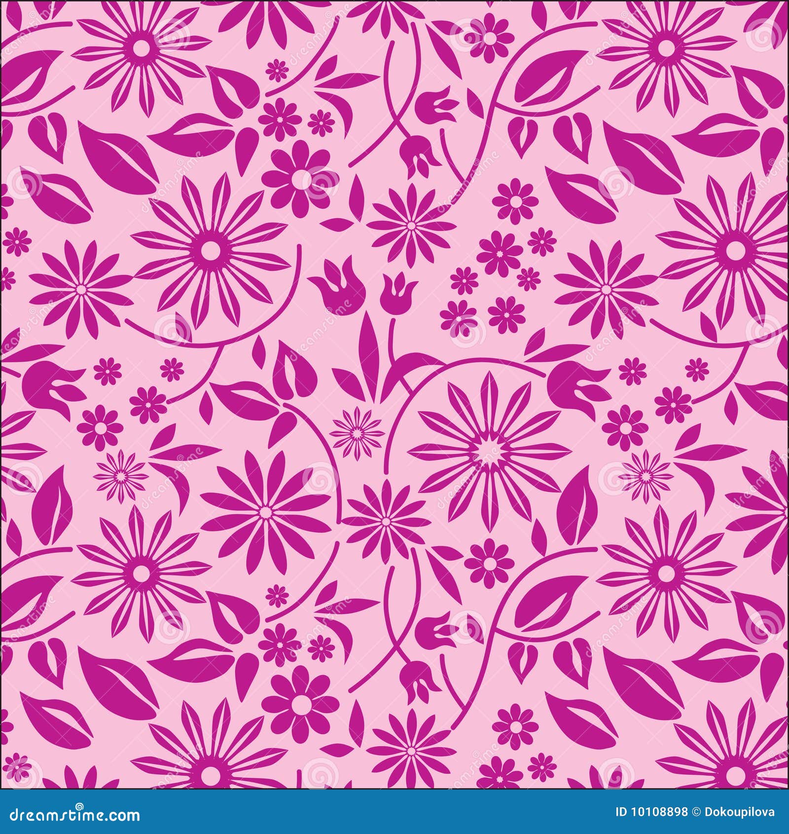 Background Flowers 3 - Pink Stock Vector - Illustration of bloom ...