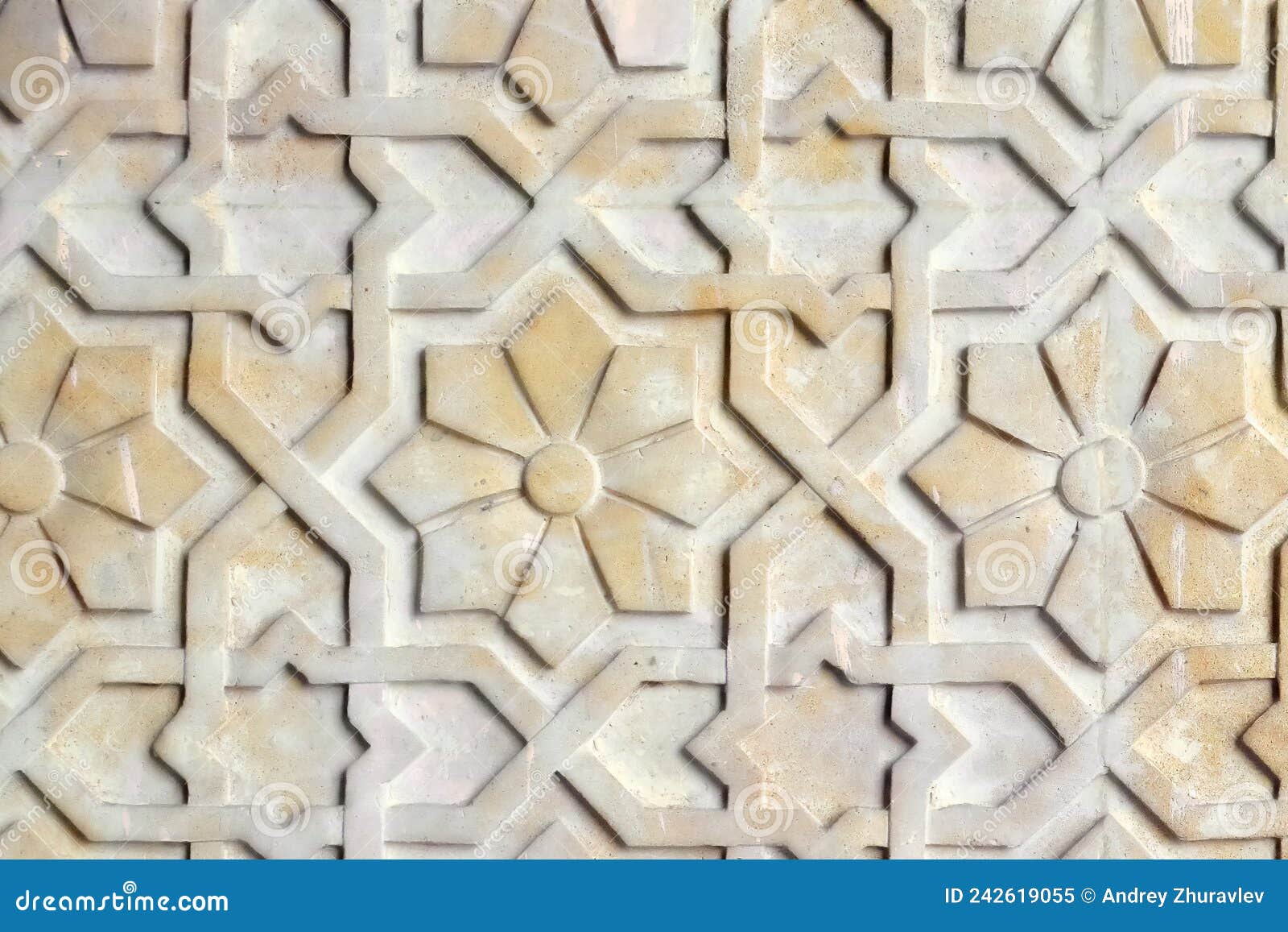 Background of Flowers Arabic Style, Close Up. Texture with African ...