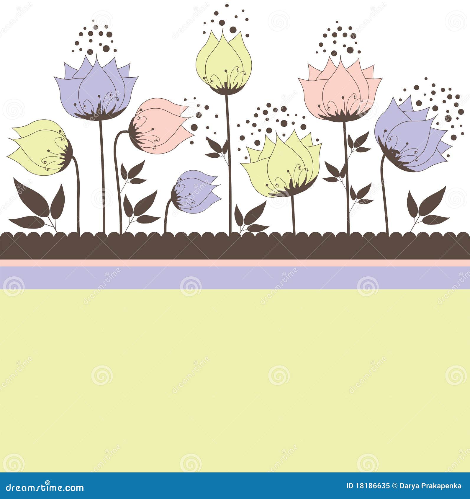 Background With Flowers. Vector Illustration Stock Vector ...