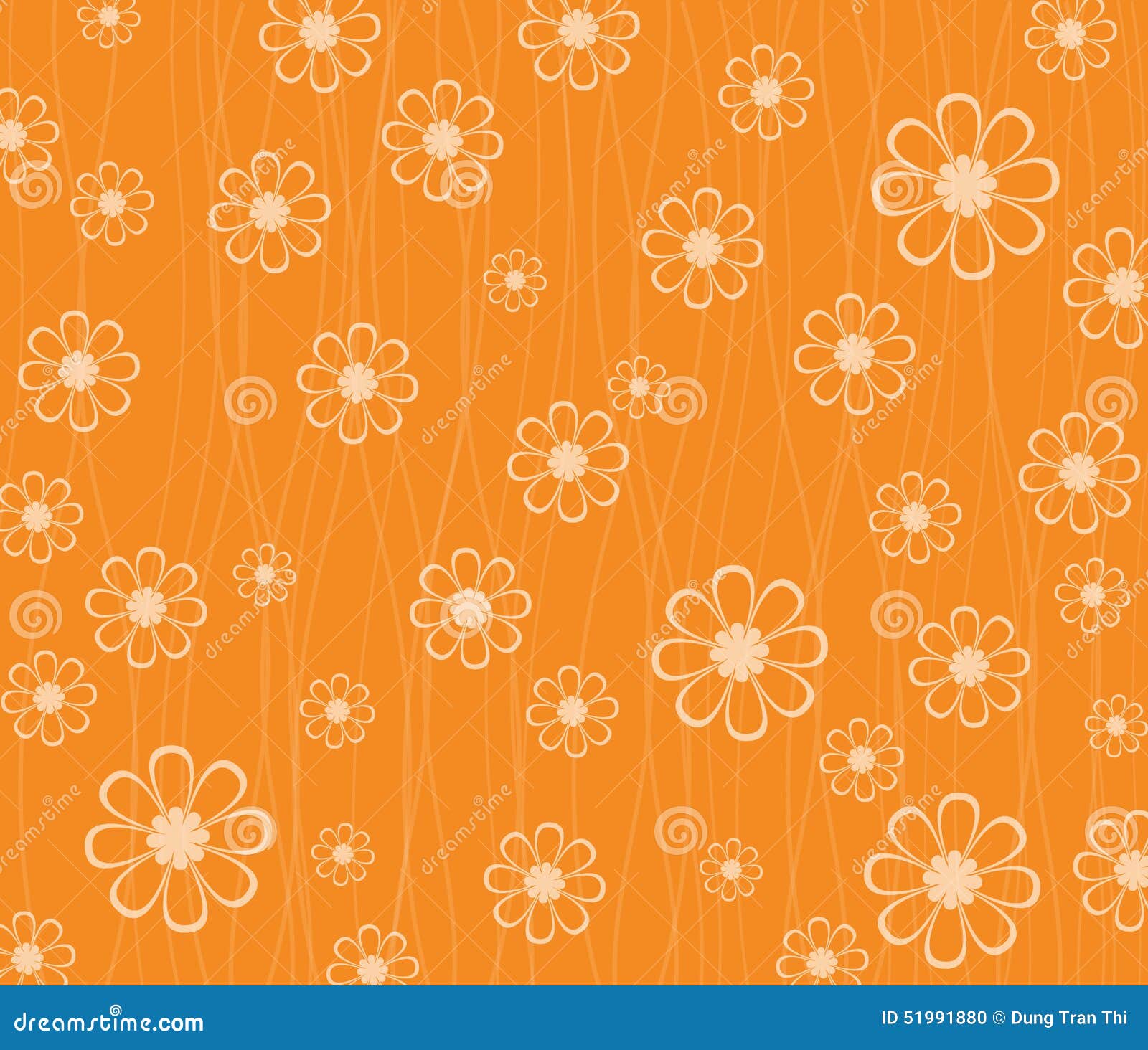 Background with Flowers Vector Illustration Stock Vector - Illustration ...