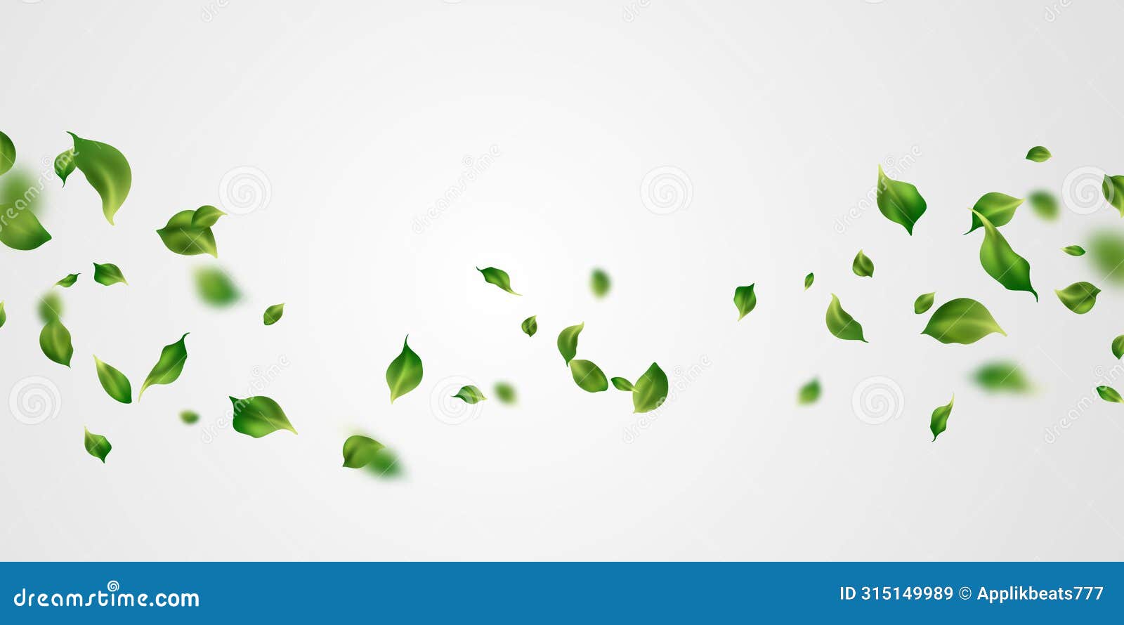 Background of Fluttering Leaves Vector Illustration Stock Vector ...