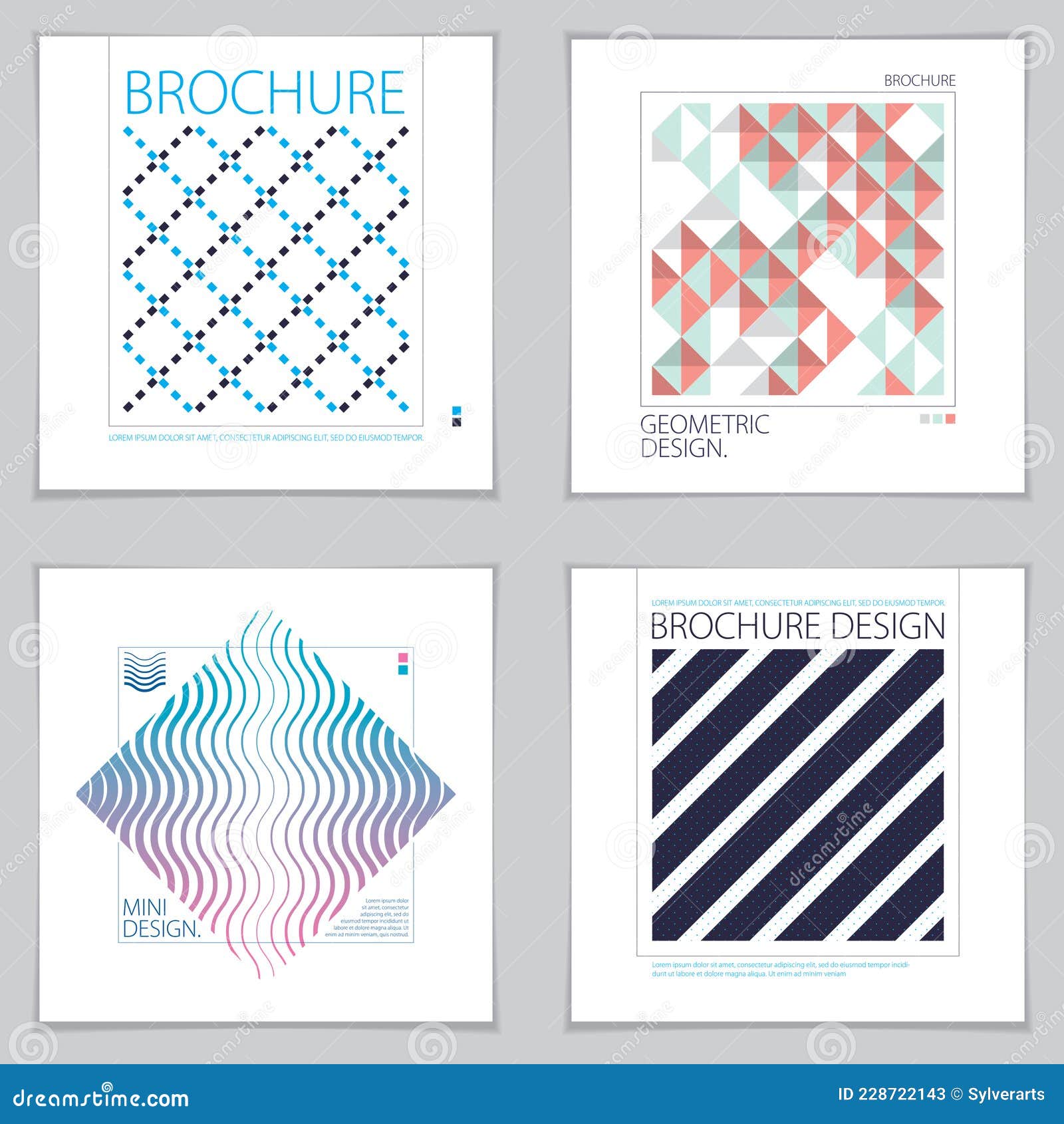 Background for a Flyers with Geometric Patterns. Vector Geometric ...