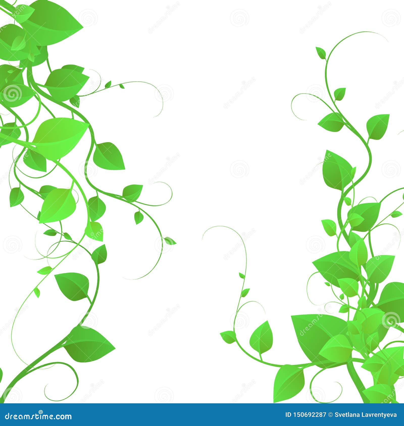 Background with foliage stock vector. Illustration of vine - 150692287