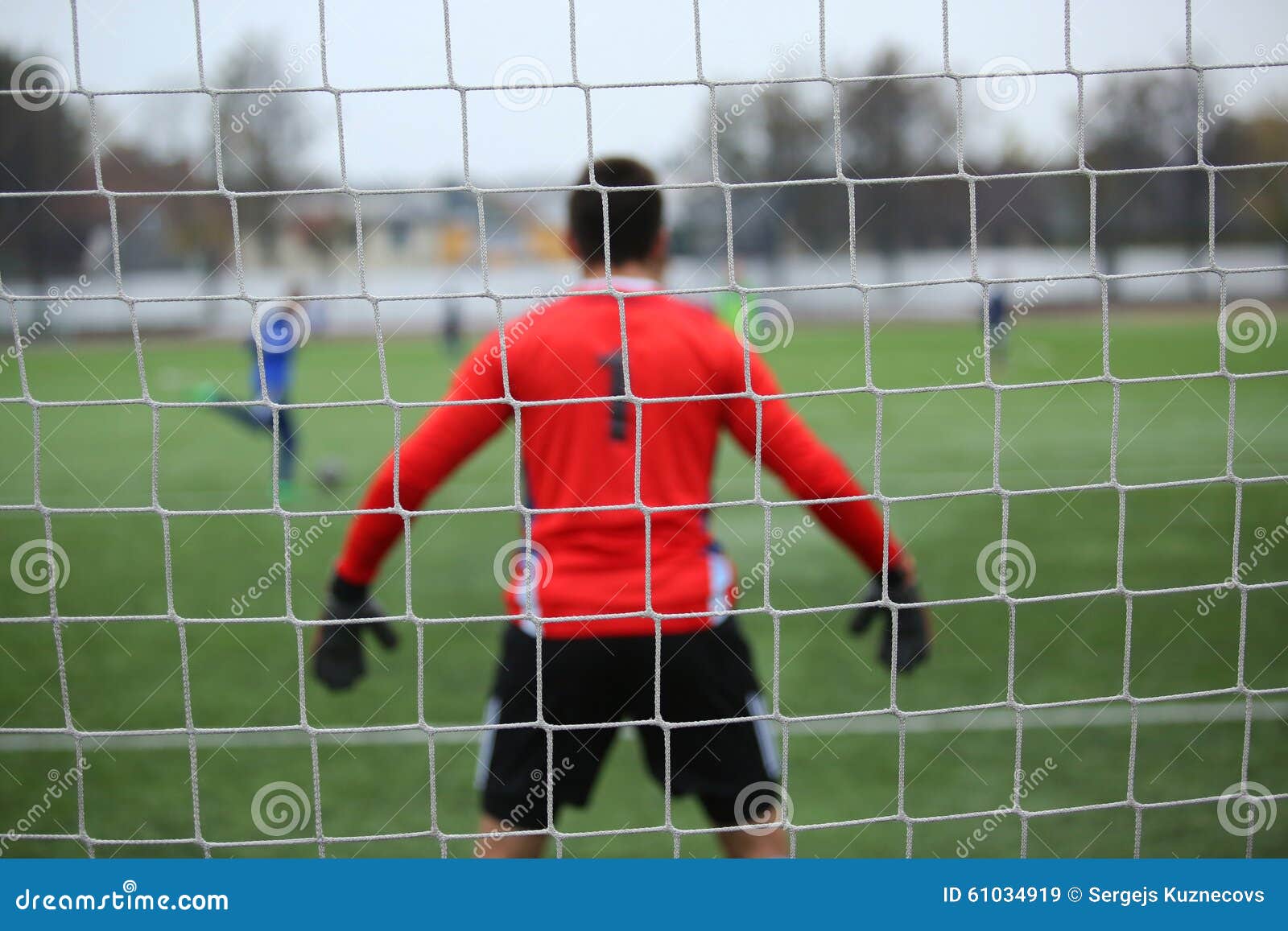 Background of Football Goalkeeper Stock Image - Image of physical ...