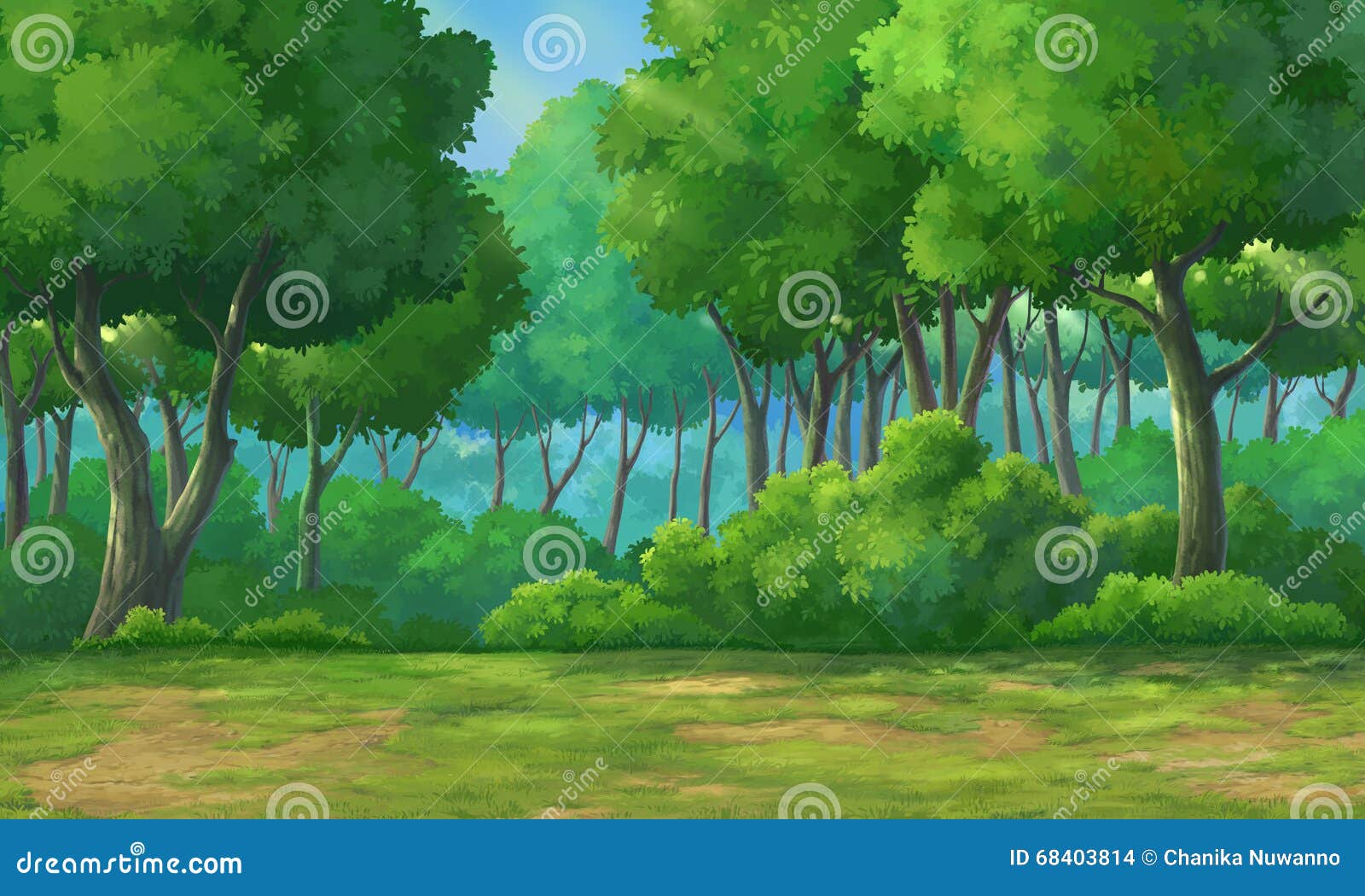Dense Forest Background Clipart