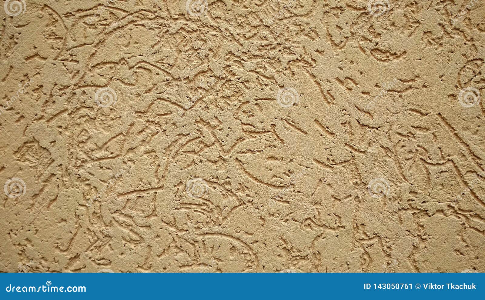 Background in the Form of Beige Decorative Plaster. Stock Image - Image ...