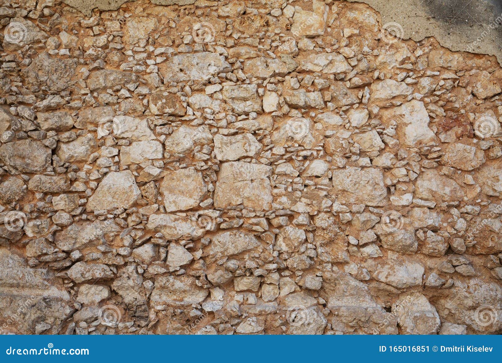 Fragment of an Old Stone Wall Stock Image - Image of brickwork, crack ...