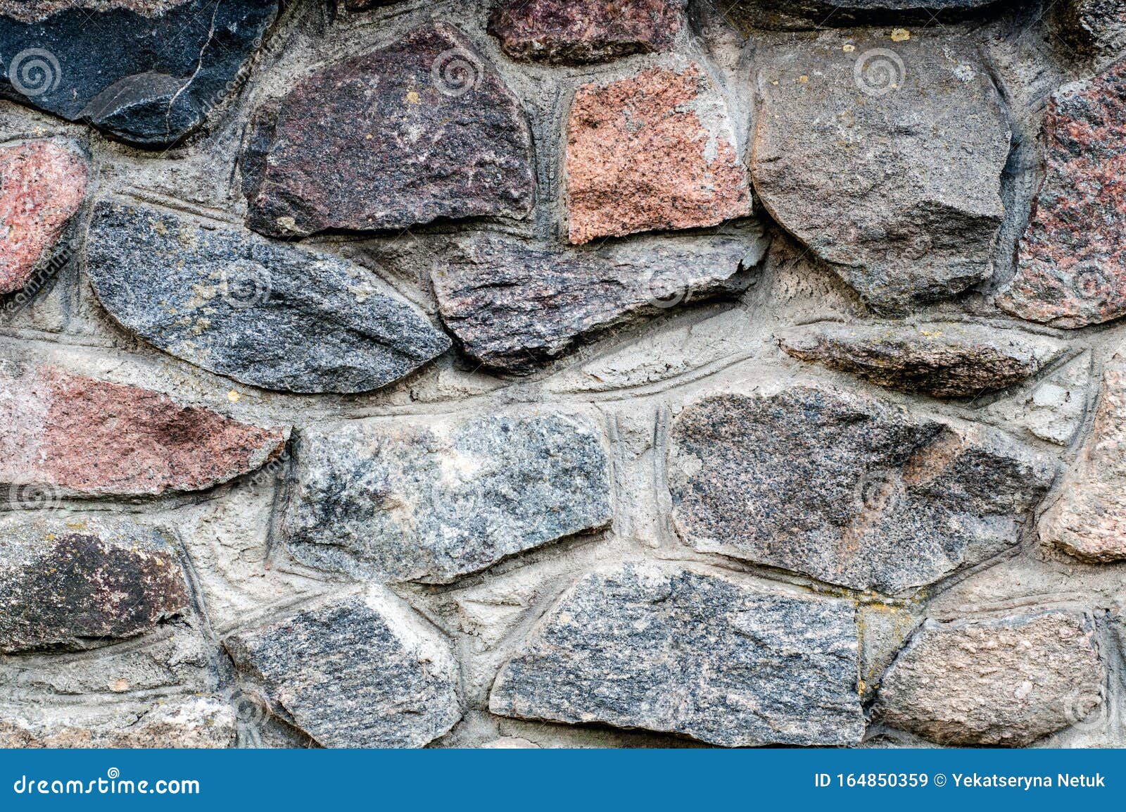 Background in the Form of a Fragment of a Stone Wall with Textured ...