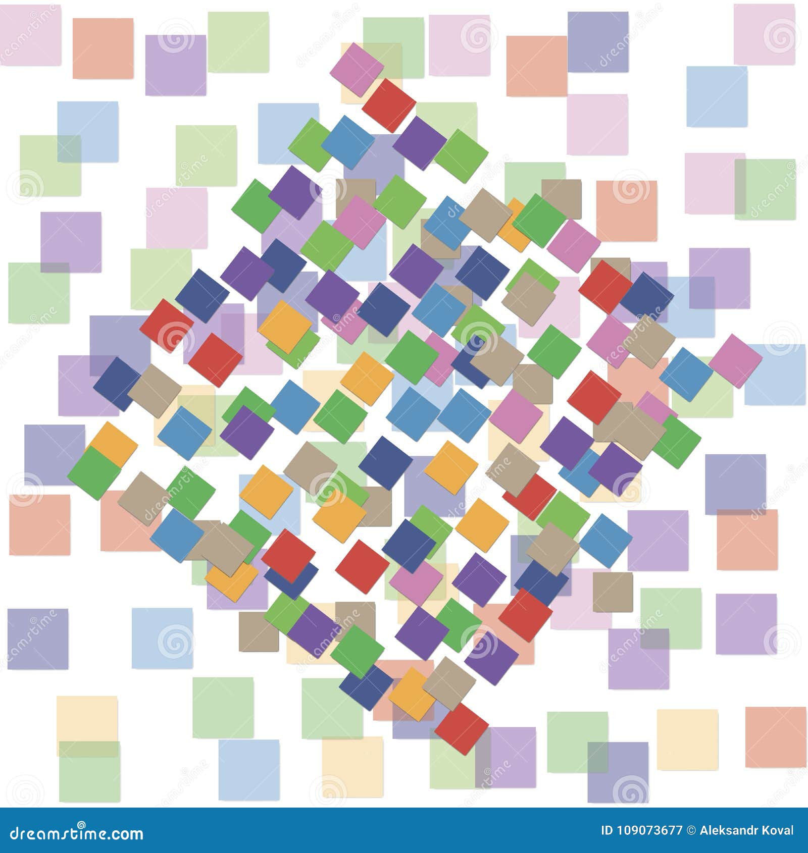 Background in the Form of a Mosaic of Multi-colored Squares. Stock ...