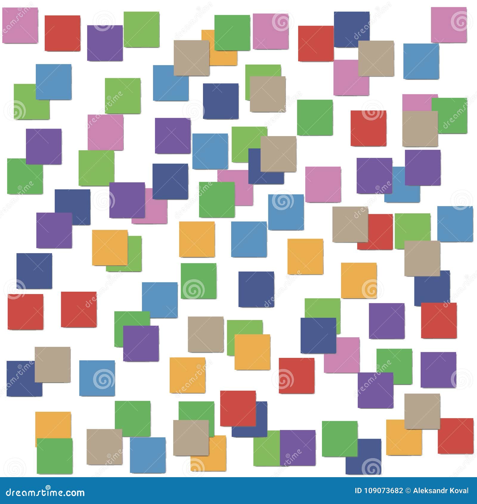 Background in the Form of a Mosaic of Multi-colored Squares. Stock ...