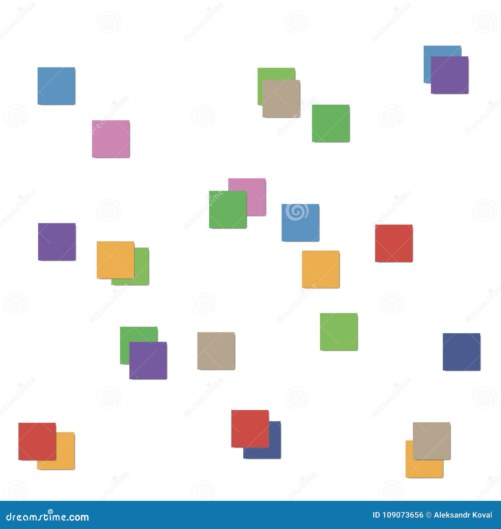 Background in the Form of a Mosaic of Multi-colored Squares. Stock ...