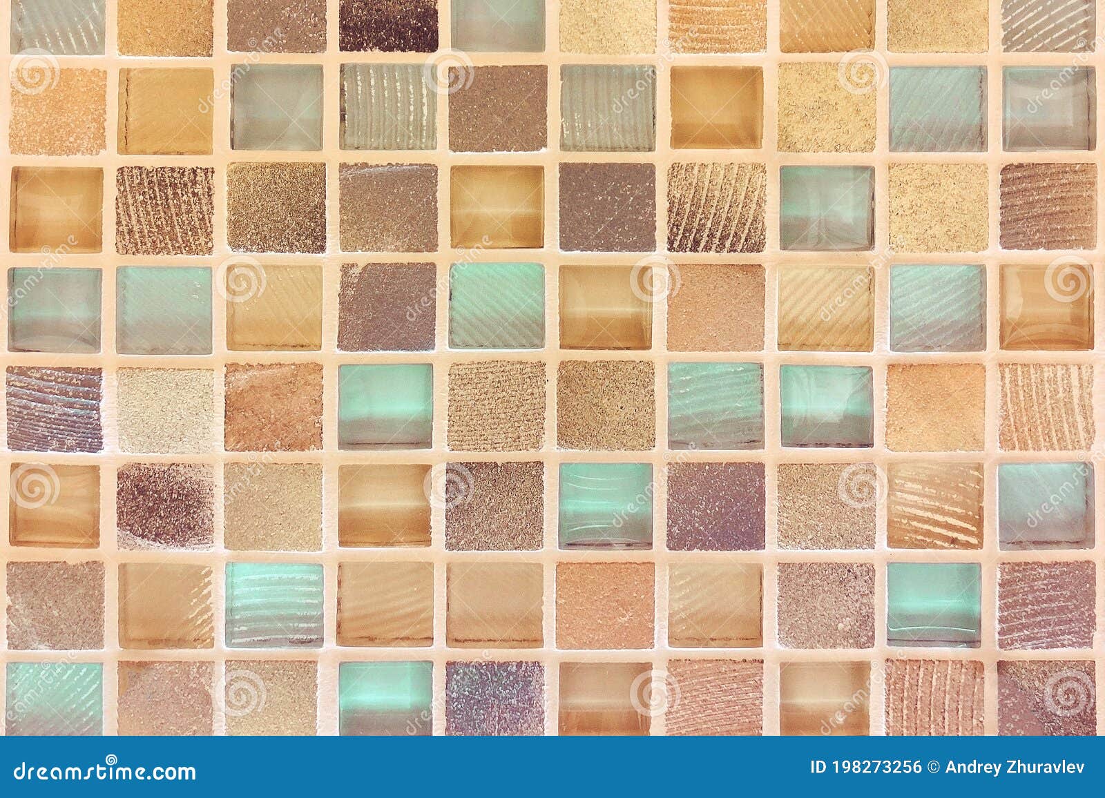 Background in the Form of Multi-colored Square Tiles, Texture Stock ...