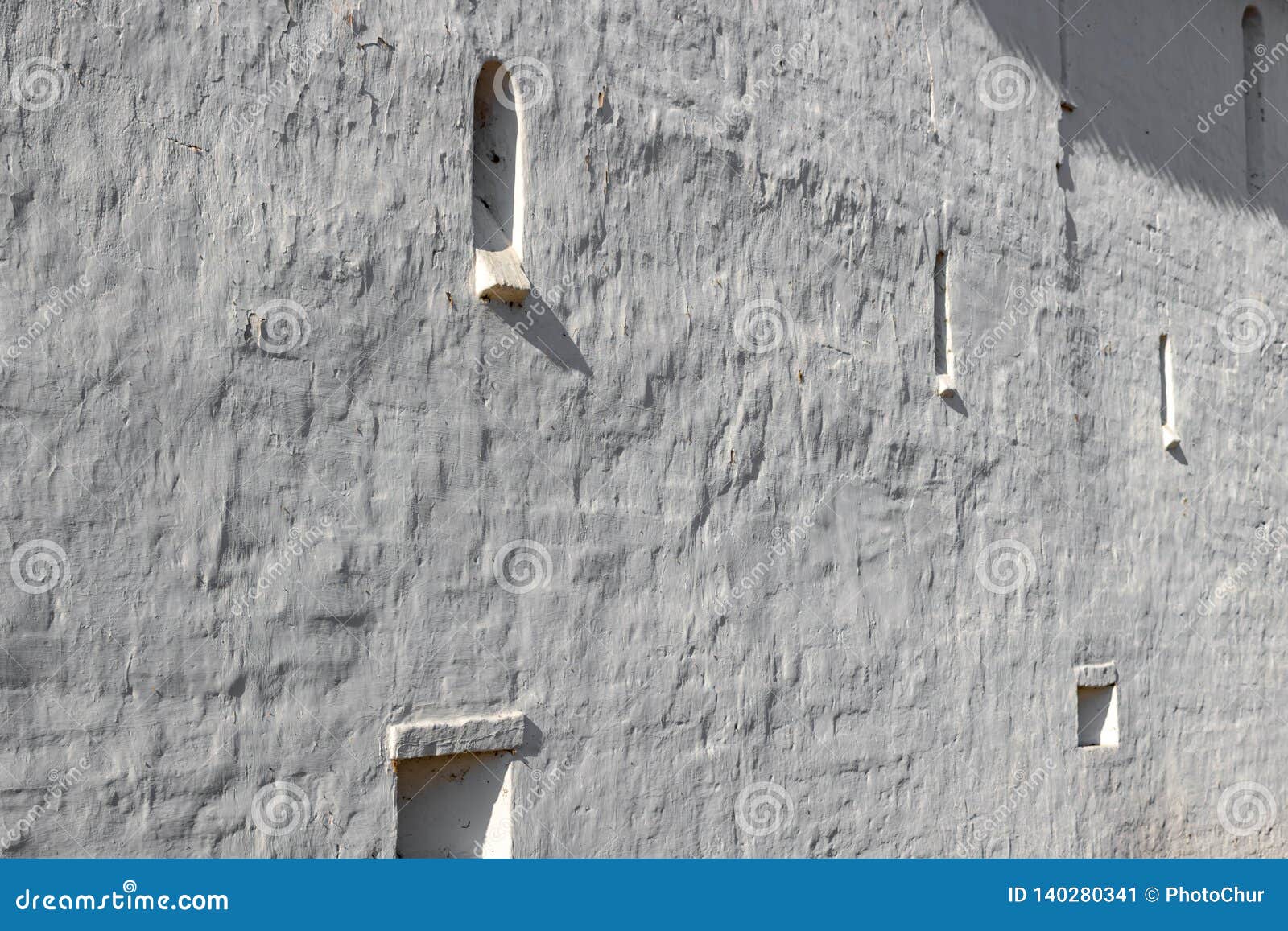 Background in the Form of an Old White Wall of an Ancient Monastery ...