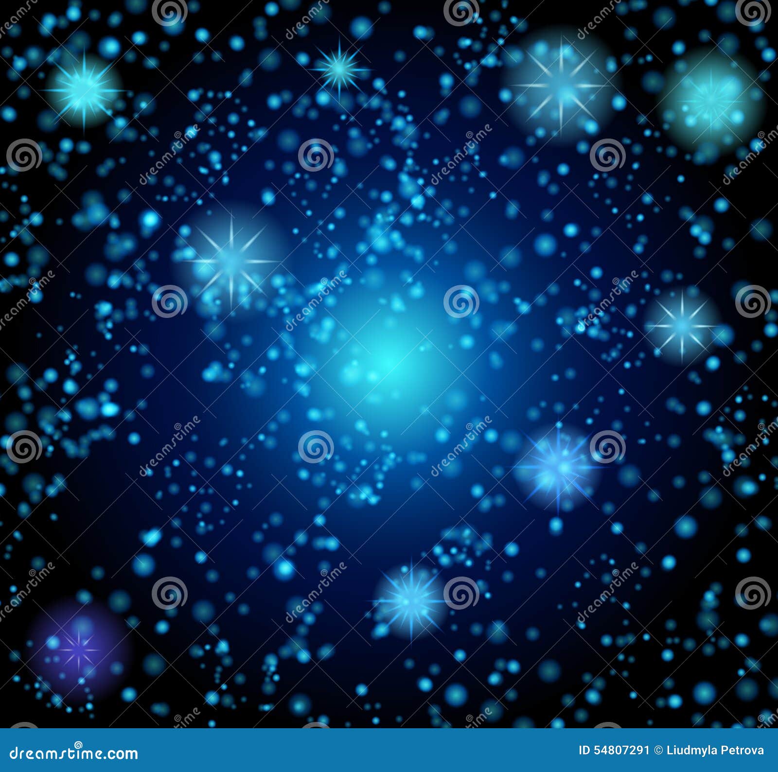 Background in the Form of a Starry Sky. Vector Stock Vector ...