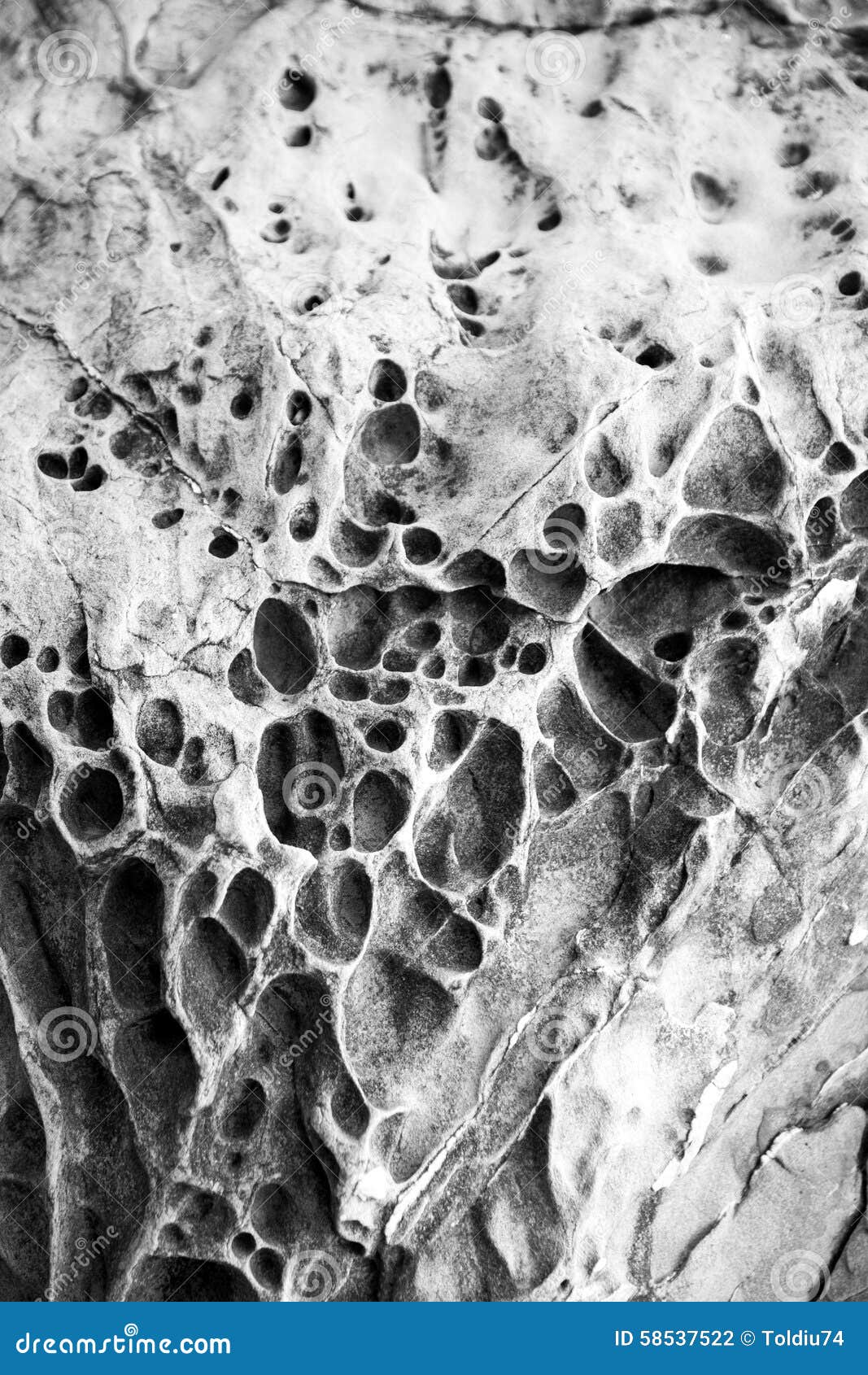 Background Formed by a Rock Eroded by Sea. Stock Photo - Image of rock ...