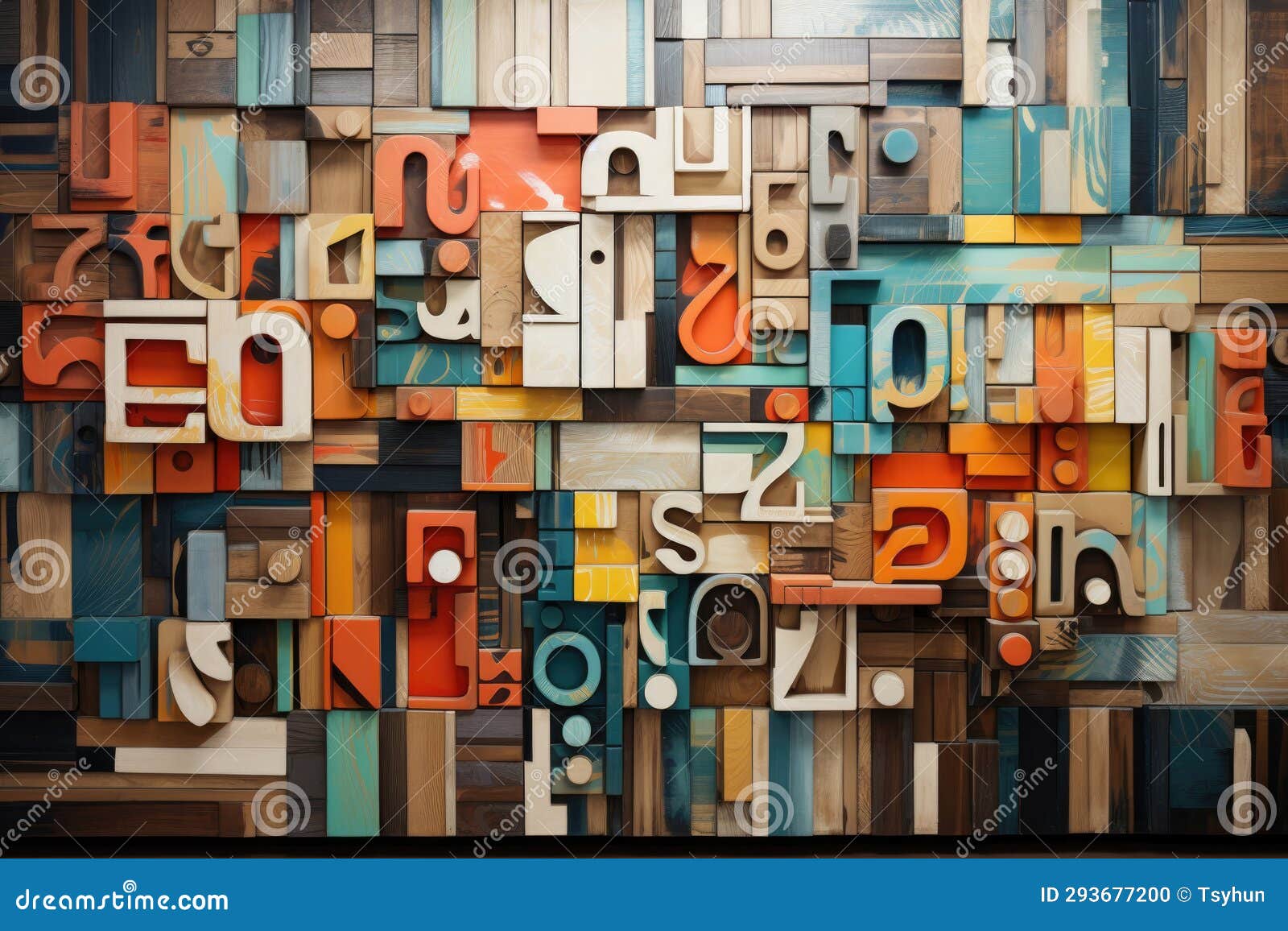 3D Background Formed From Futuristic Blocks. Texture. Macrostructural ...