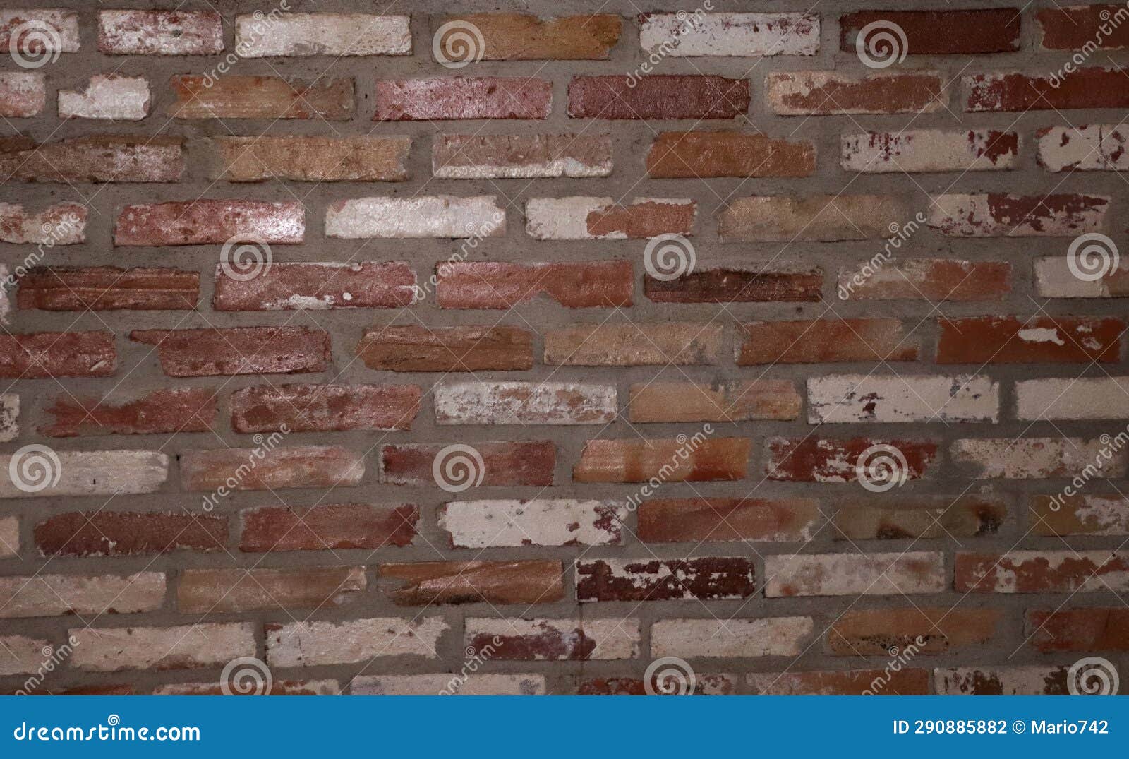 Exposed brick wall stock photo. Image of tile, roof - 290885882