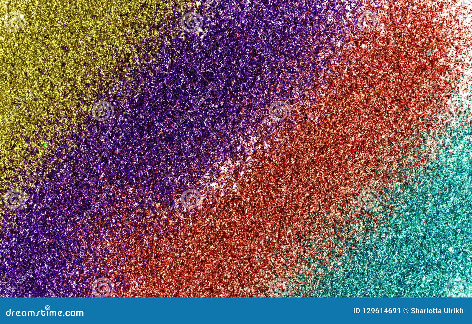Background from Four Strips of a Multi-colored Glitter. Stock Image ...