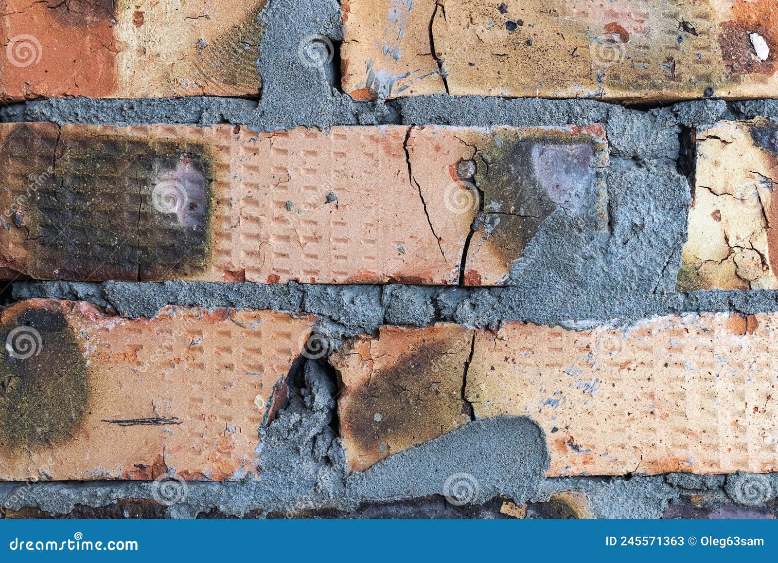 Background, a Fragment of a Rough Masonry Wall Stock Image - Image of ...