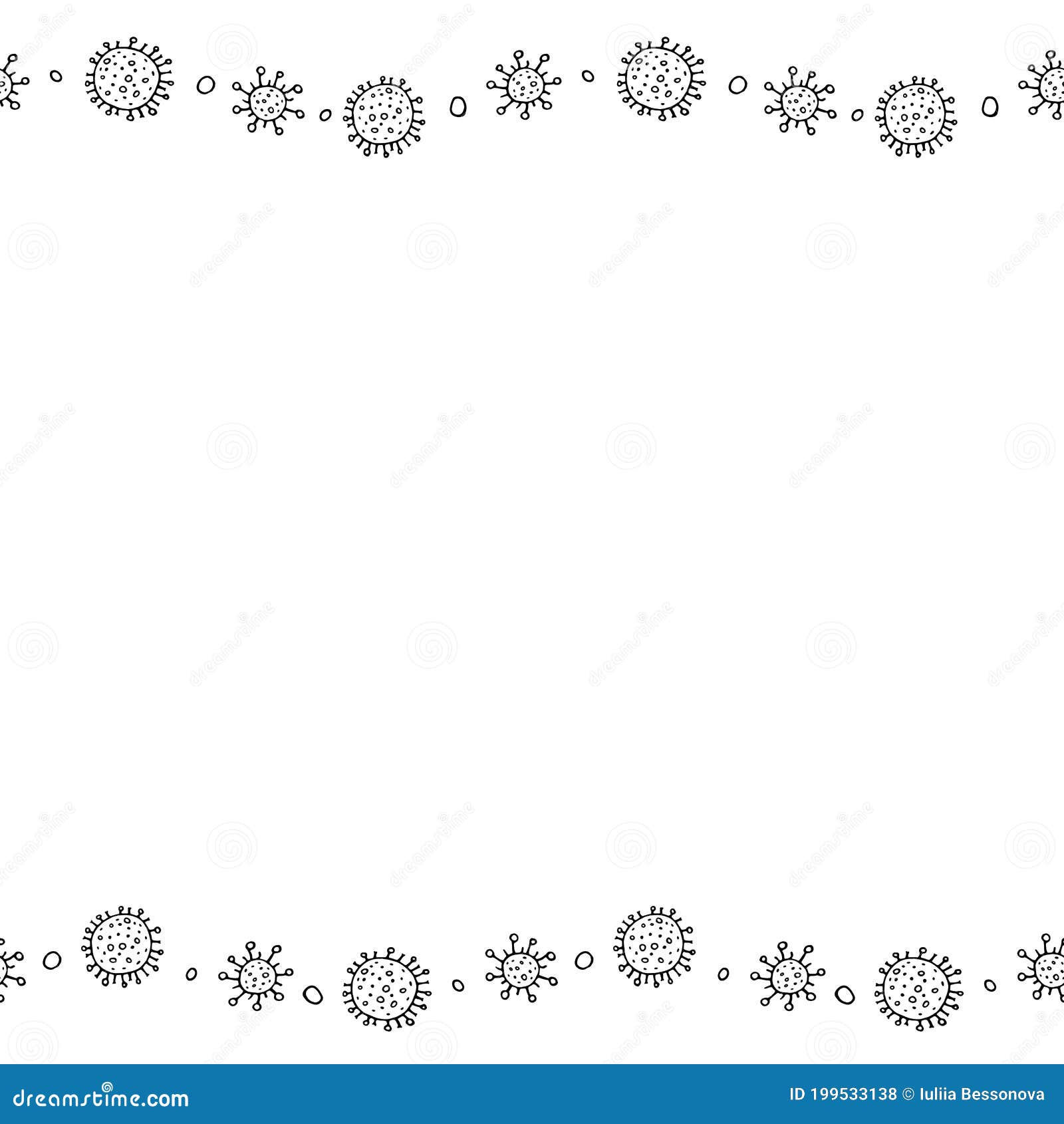 Background, Frame, Border from Molecules, Cells of Virus, Bacteria ...