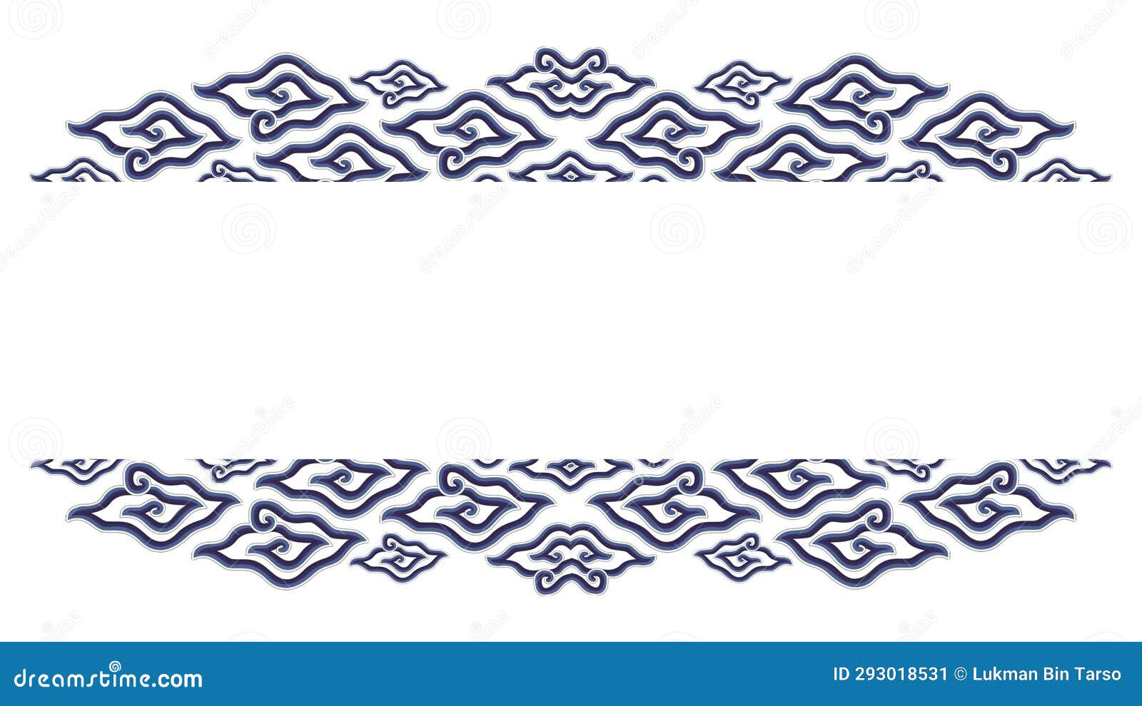 Background Or Frame With Mega Mendung Batik Ornaments Royalty-Free ...