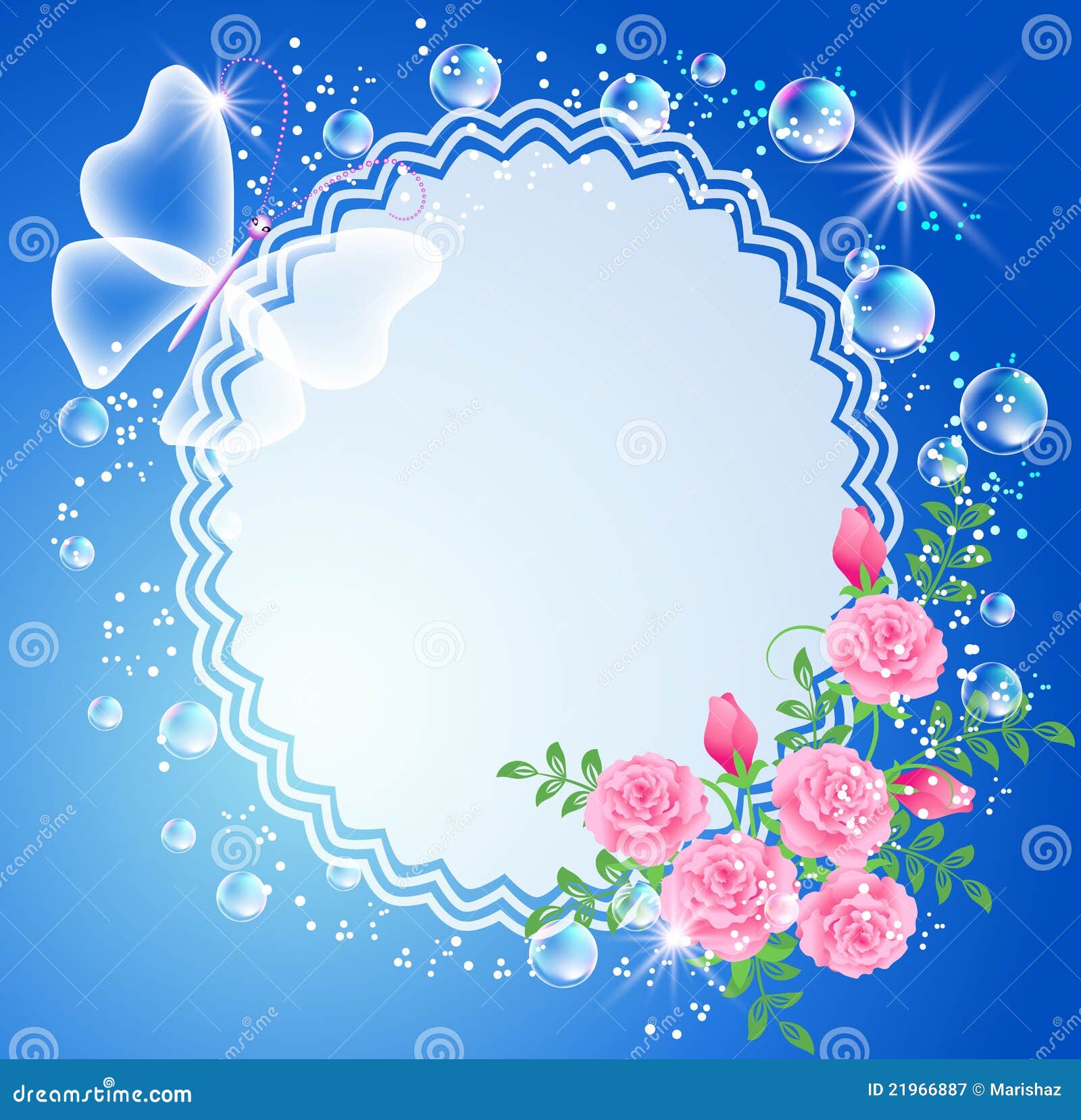 Background Frame Roses Butterfly Stock Illustrations – 1,087 Background ...
