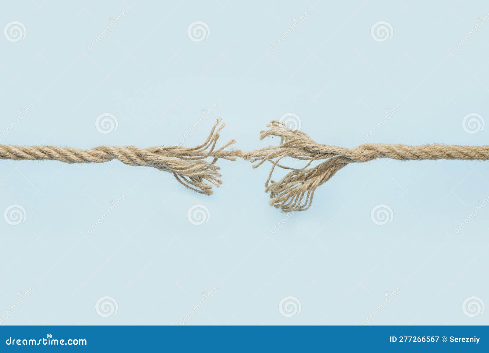 Frayed Rope on Color Background Stock Image - Image of color, link ...