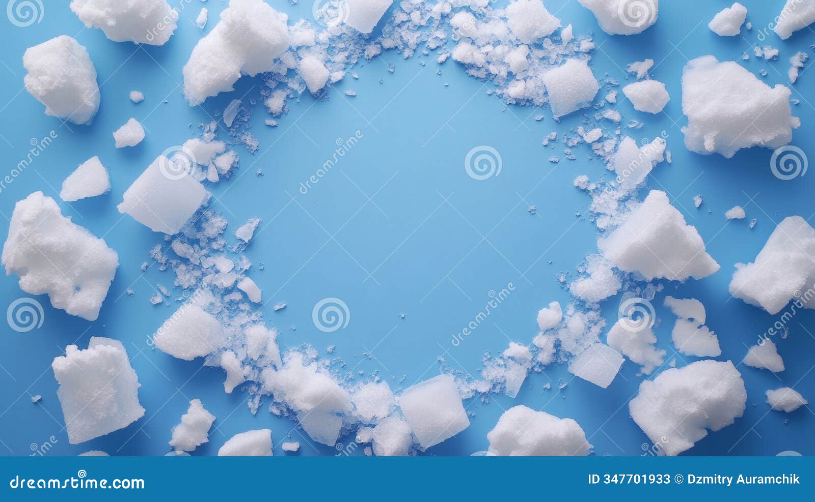 Background of Fresh, Clear Ice Cubes for an Ad Banner. Stock Image ...