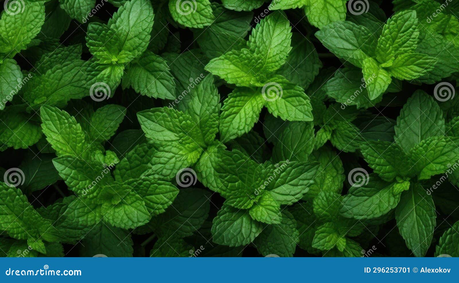 Background of Fresh Mint Leaves, Top View. Fresh Mint Leaves Texture ...