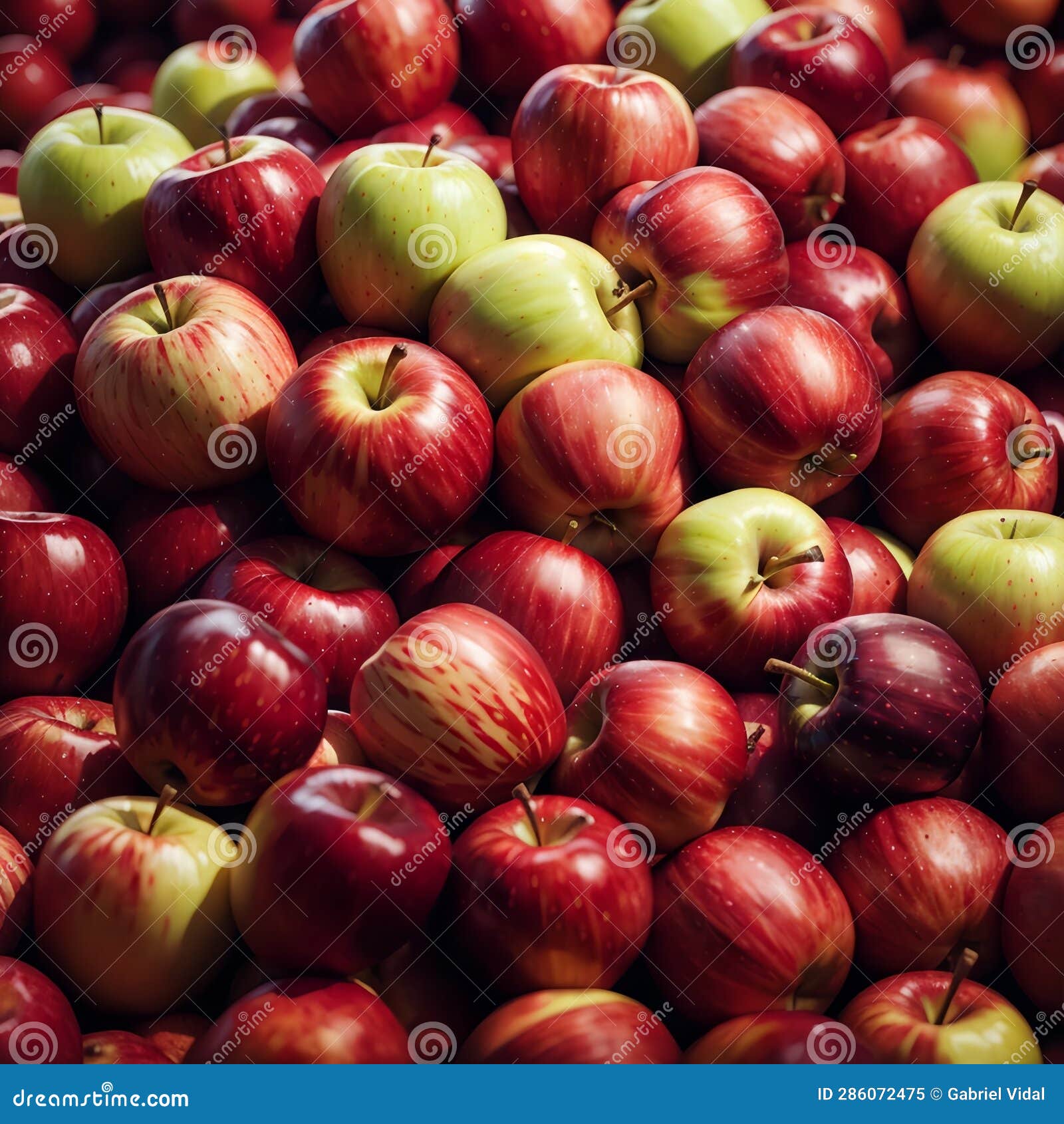 Background with Red Apples. Generated by AI. Stock Image - Image of ...