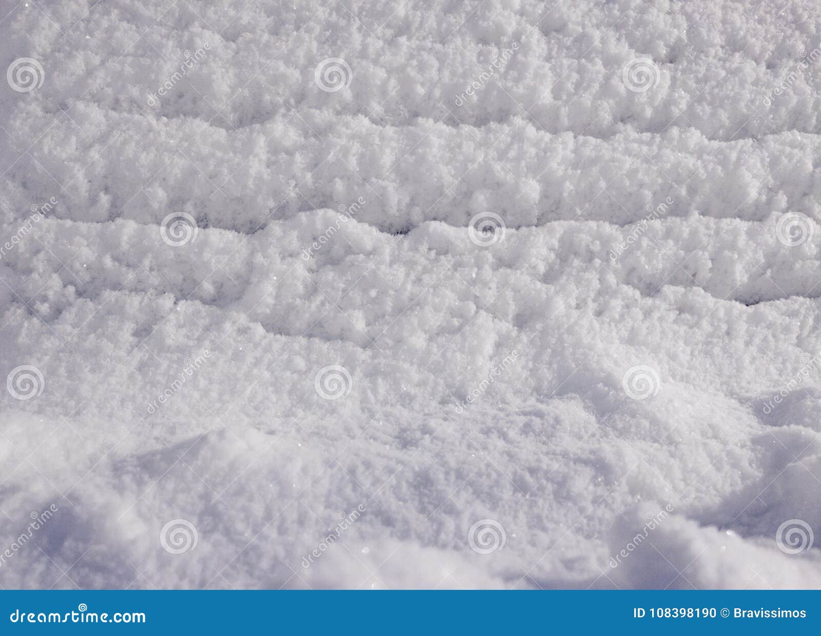 Background of Fresh Snow Macro Close Up with Copy Space Stock Photo ...
