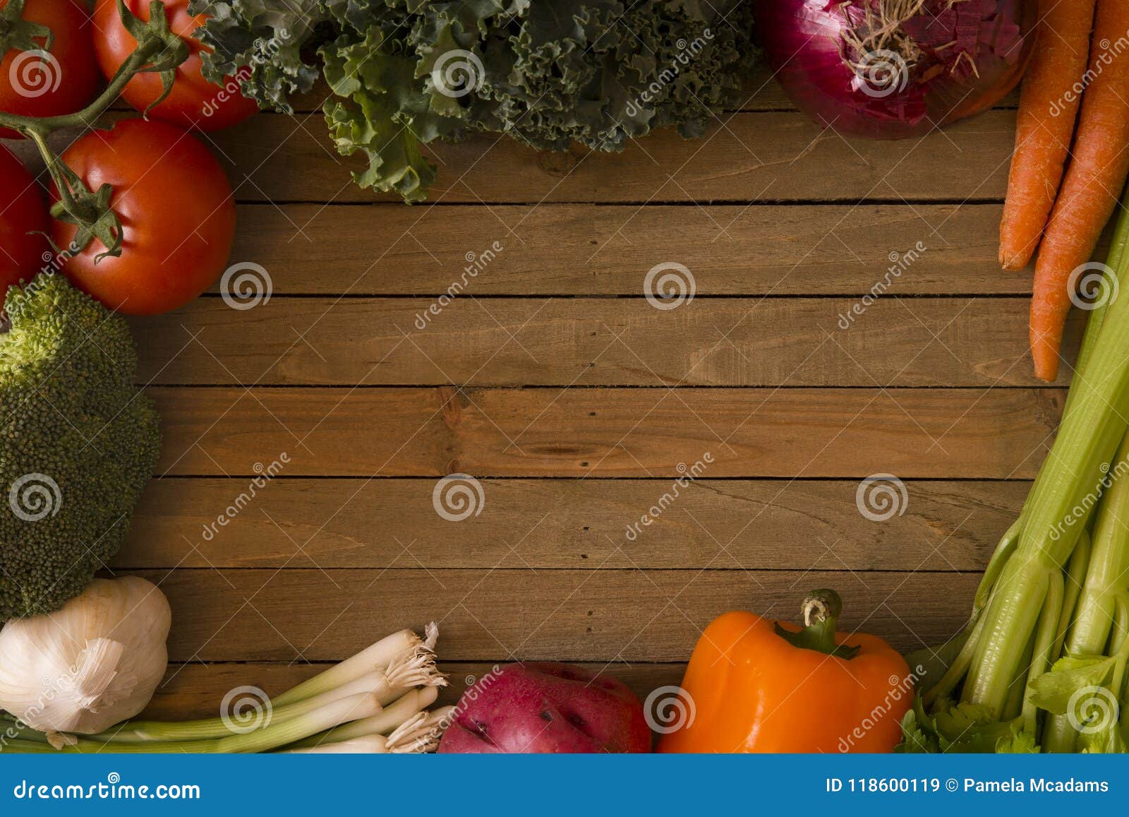 A Background of Fresh Vegetables in a Frame Stock Image - Image of ...