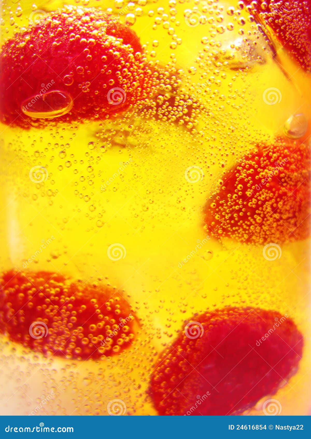 Background of Fruit Cocktail with Raspberry Stock Photo - Image of ...