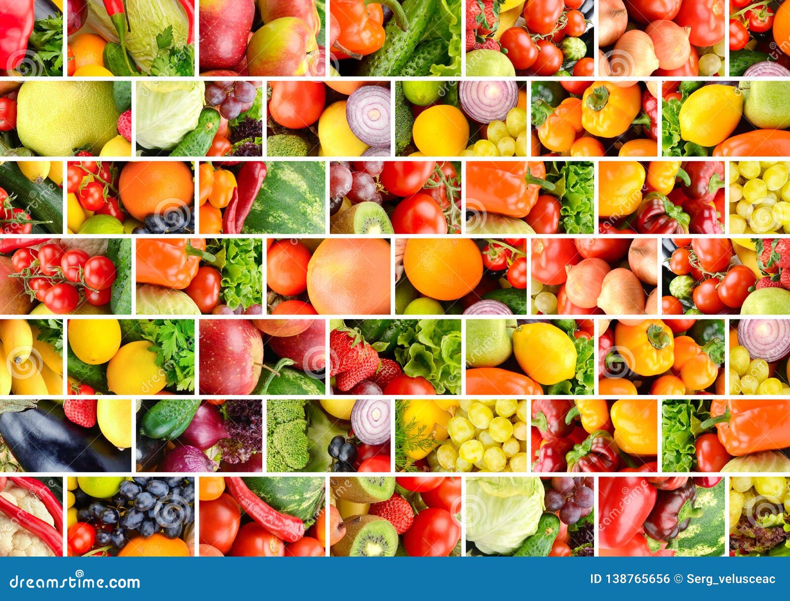 Background Fruits and Vegetables Separated Vertical and Horizontal ...