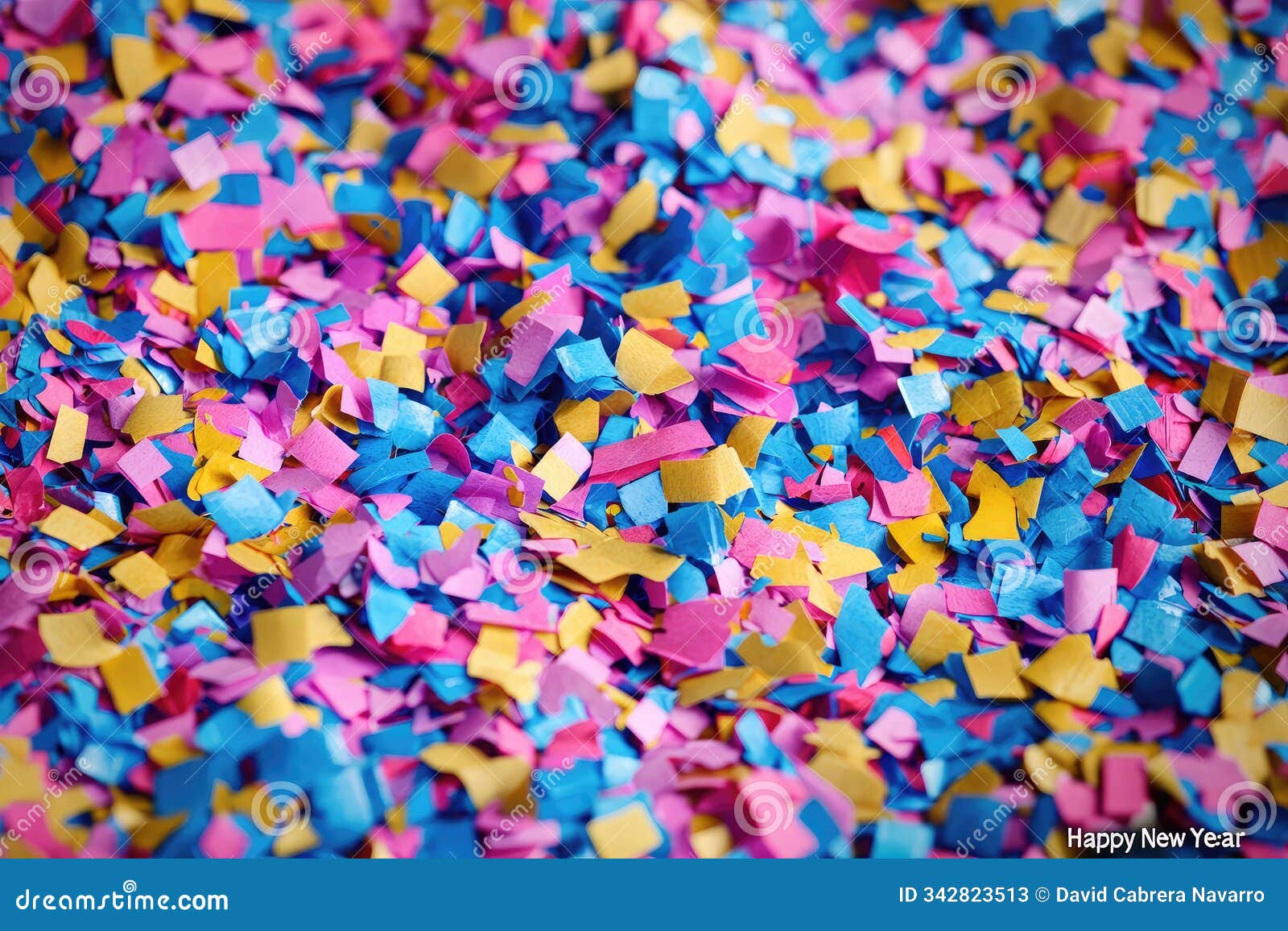 Background Full of Confetti of Many Colors Stock Illustration ...
