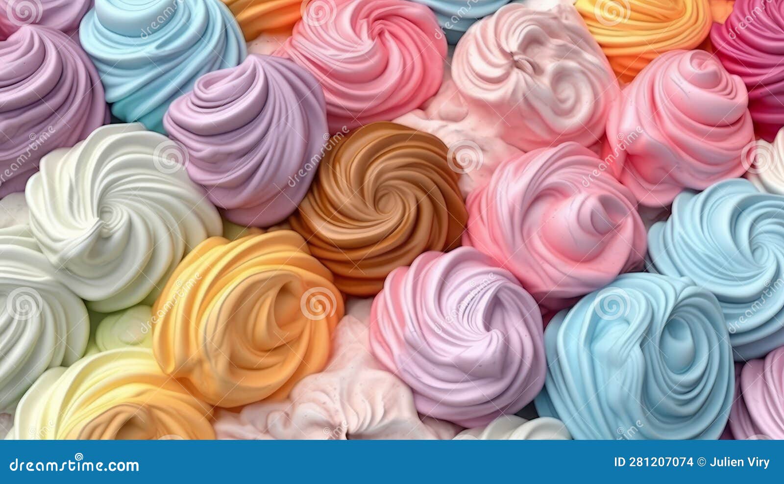 Background Full of Ice Cream of All Colors Stock Illustration ...