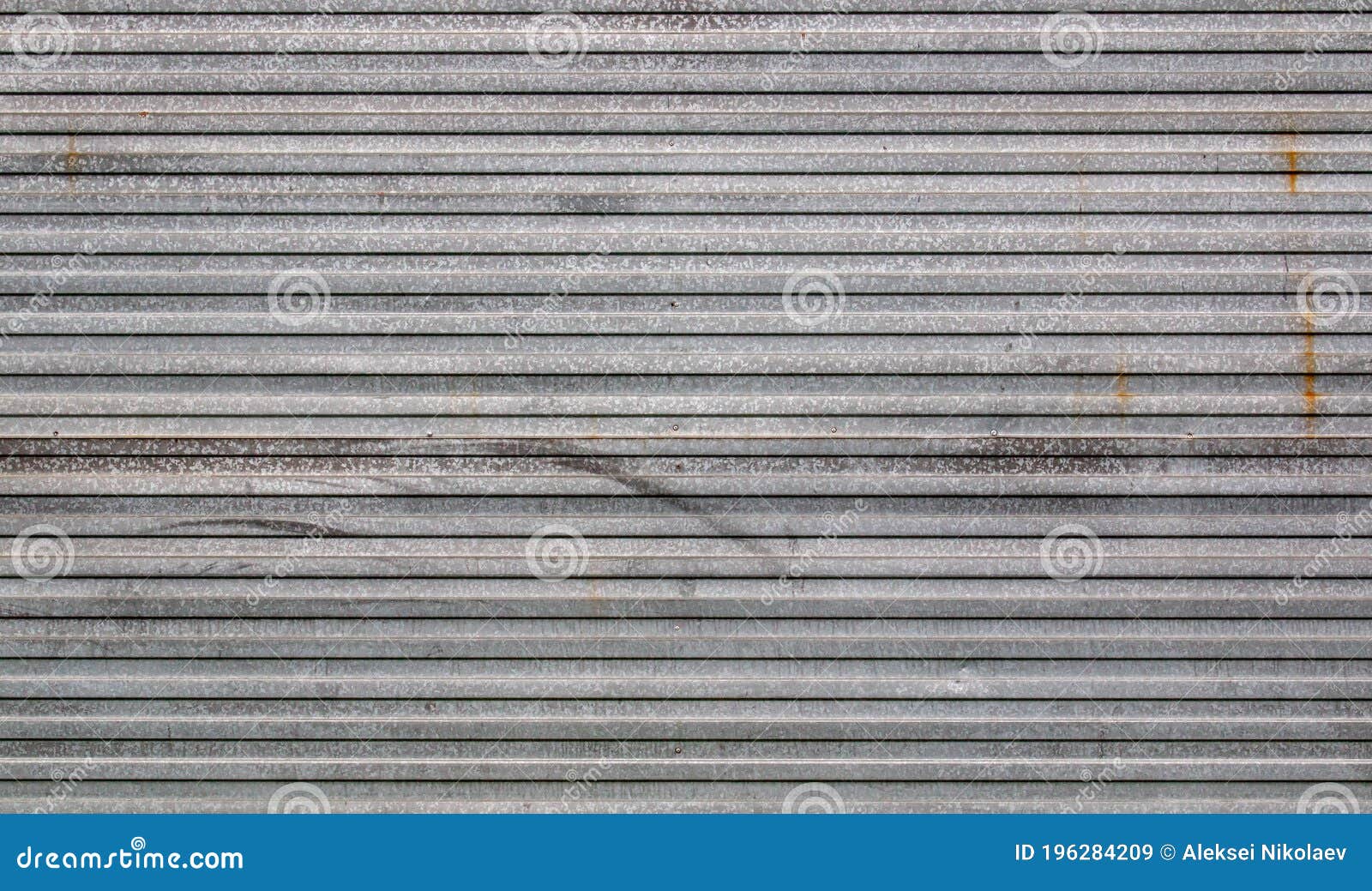 Background of Galvanized Corrugated Tin Iron with Traces of Rust and ...
