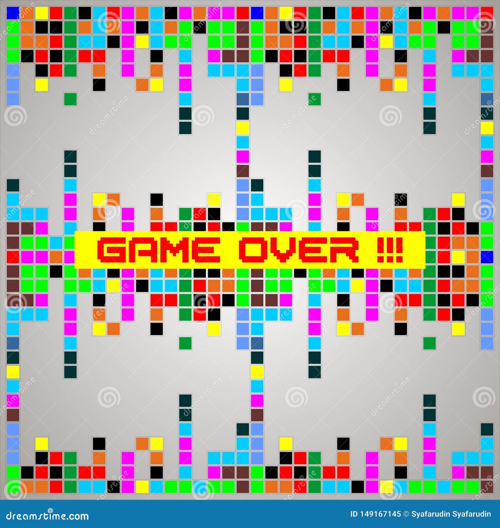 Game Background with Colorful Boxes Stock Illustration - Illustration ...