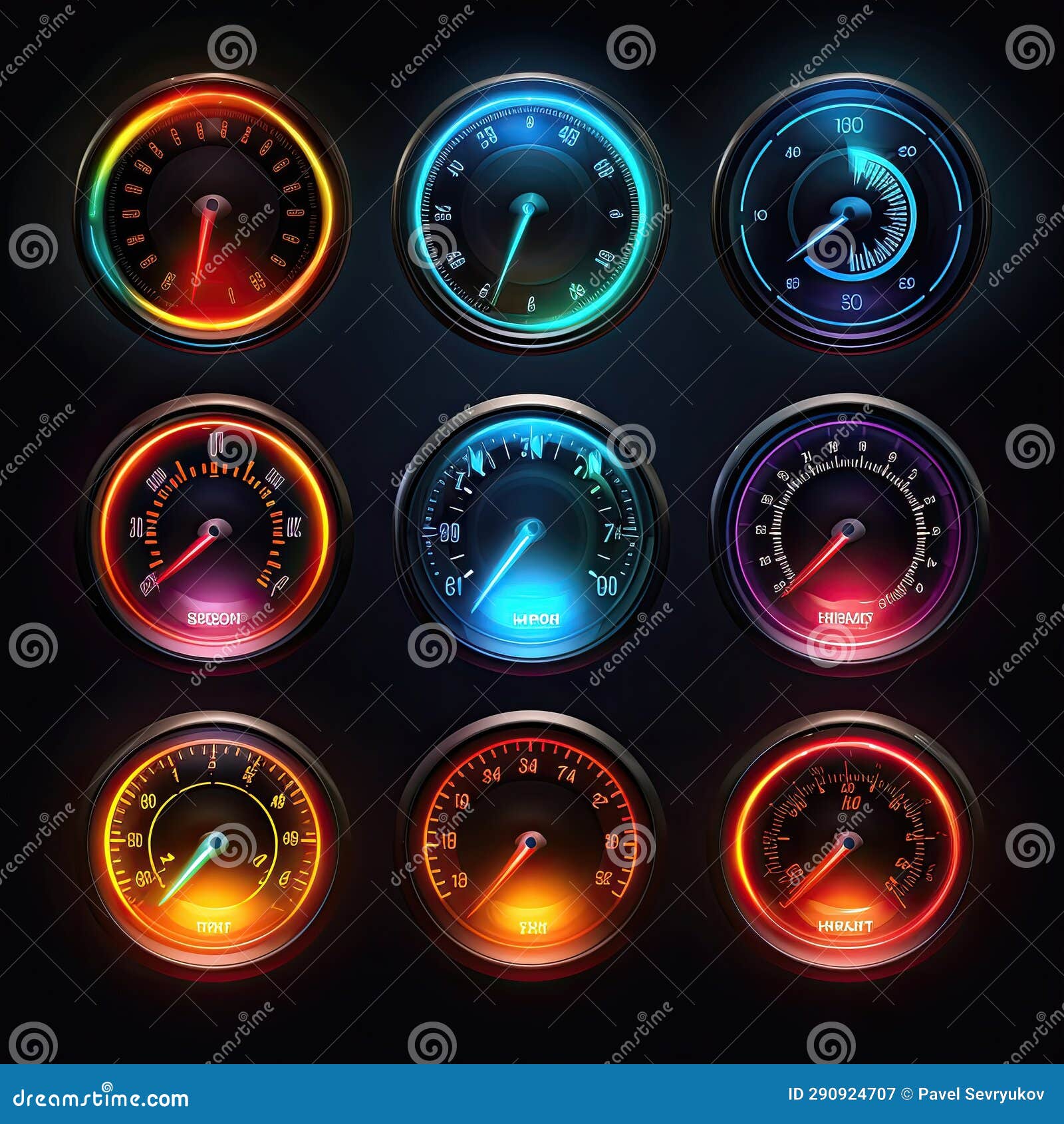Background Games Speedometer Ai Generated Stock Image - Image of auto ...