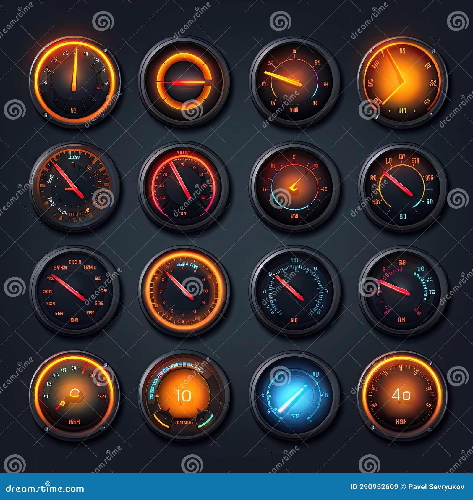 Background Games Speedometer Ai Generated Stock Illustration ...