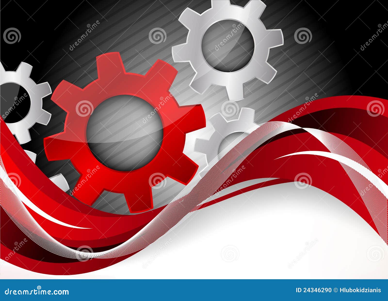 Background with gears stock vector. Illustration of abstraction - 24346290