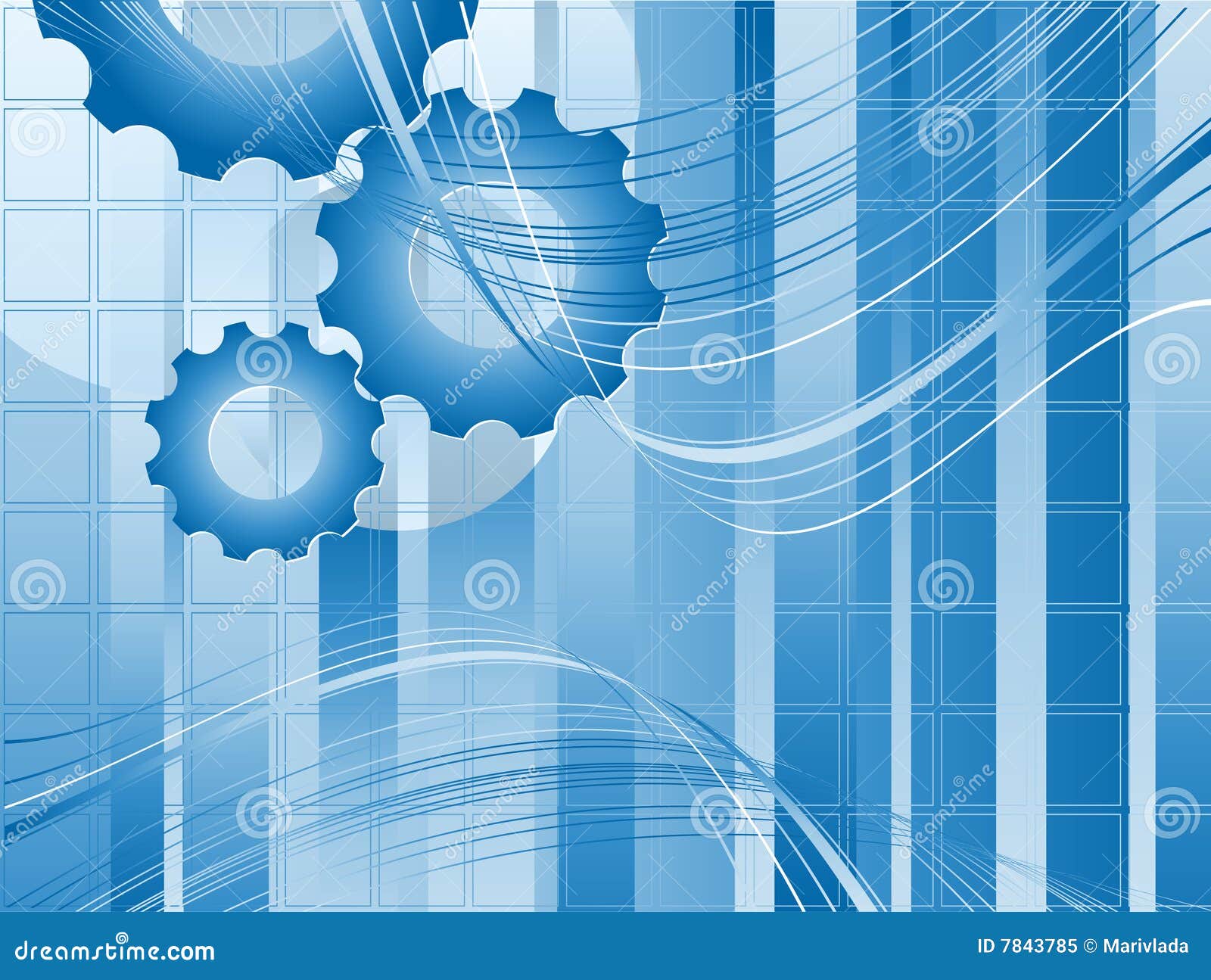 Background with gears stock vector. Illustration of pattern - 7843785